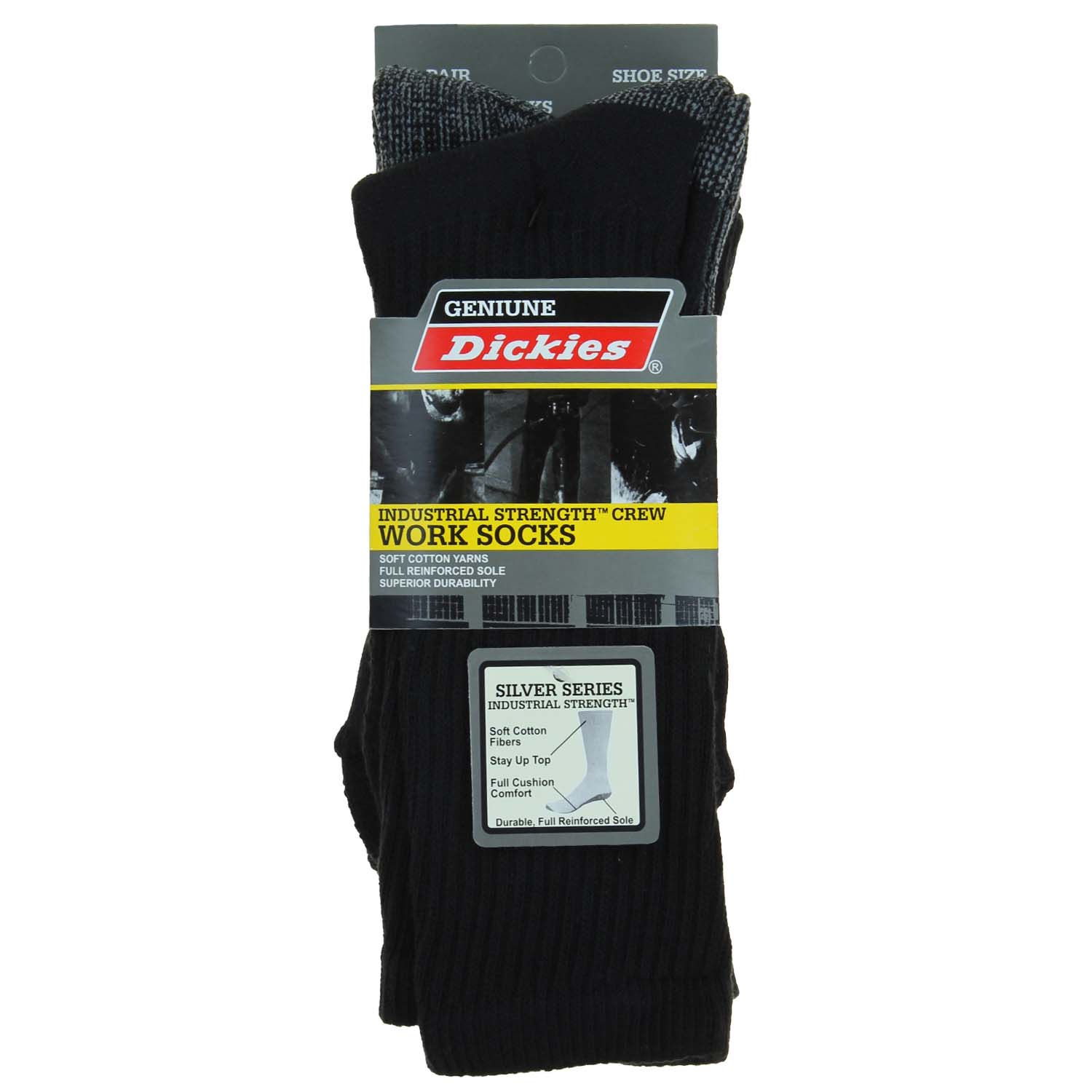 Dickies Mens 3 Pair Industrial Strength Crew Work Socks Ebay