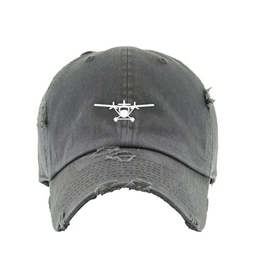 Sea Plane Vintage Baseball Cap Embroidered Cotton Adjustable Distressed ...