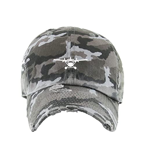 Sea Plane Vintage Baseball Cap Embroidered Cotton Adjustable Distressed ...