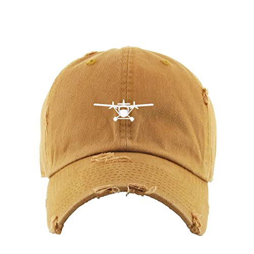 Sea Plane Vintage Baseball Cap Embroidered Cotton Adjustable Distressed ...