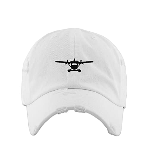 Sea Plane Vintage Baseball Cap Embroidered Cotton Adjustable Distressed ...