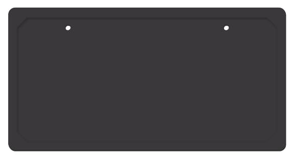 Neoprene Demo License Plate Holder with Straps/Frame Style, 12.25"×6.25 ...