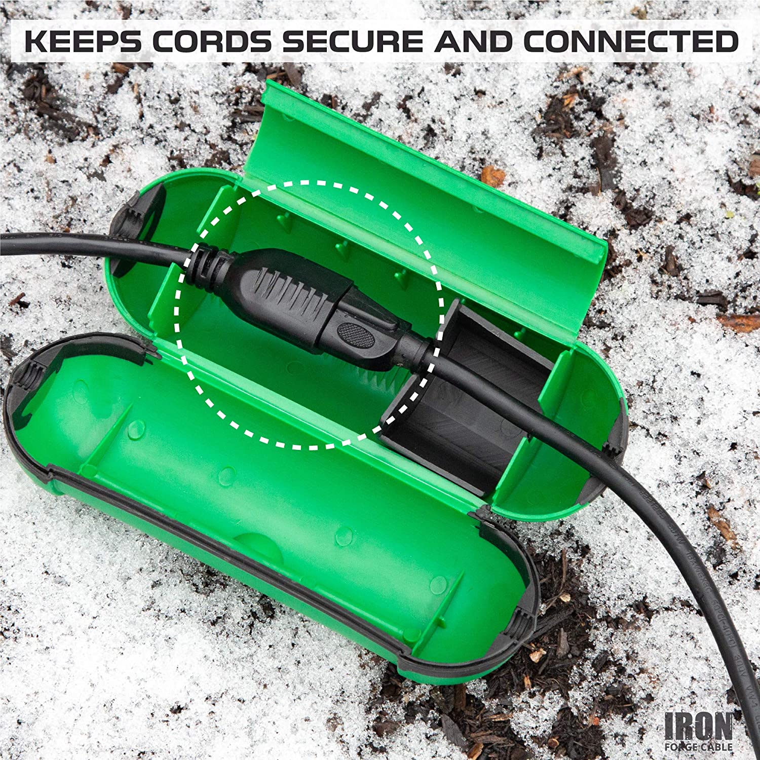 Outdoor Extension Cord Cover - Waterproof Plug Connector Safety Covers ...