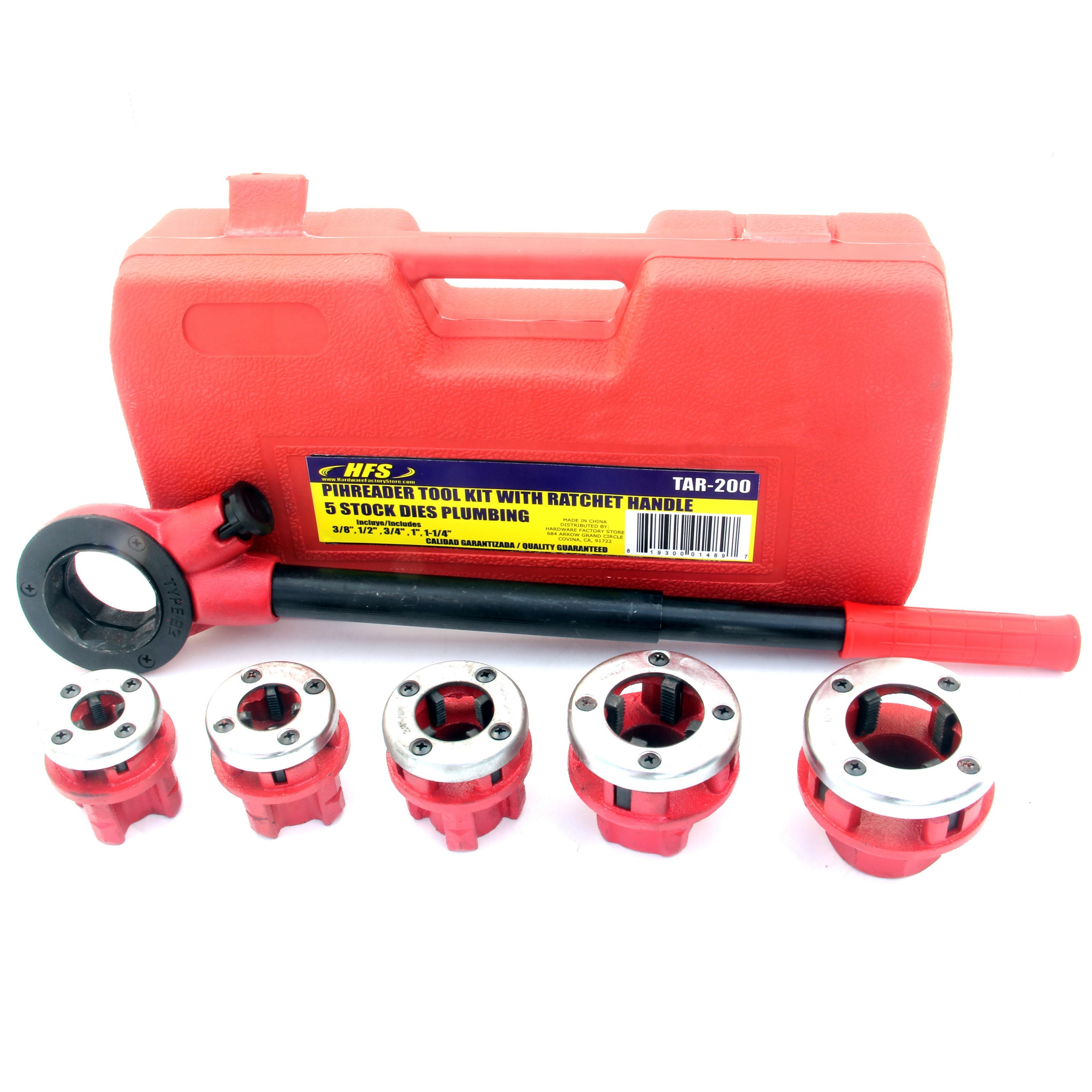 HFS R Pipe Threading Tool With Ratchet Handle 3 8 1 2 3 4 1 hfs-r-pipe-threading-tool-with-ratchet-handle-3-8-1-2-3-4-1