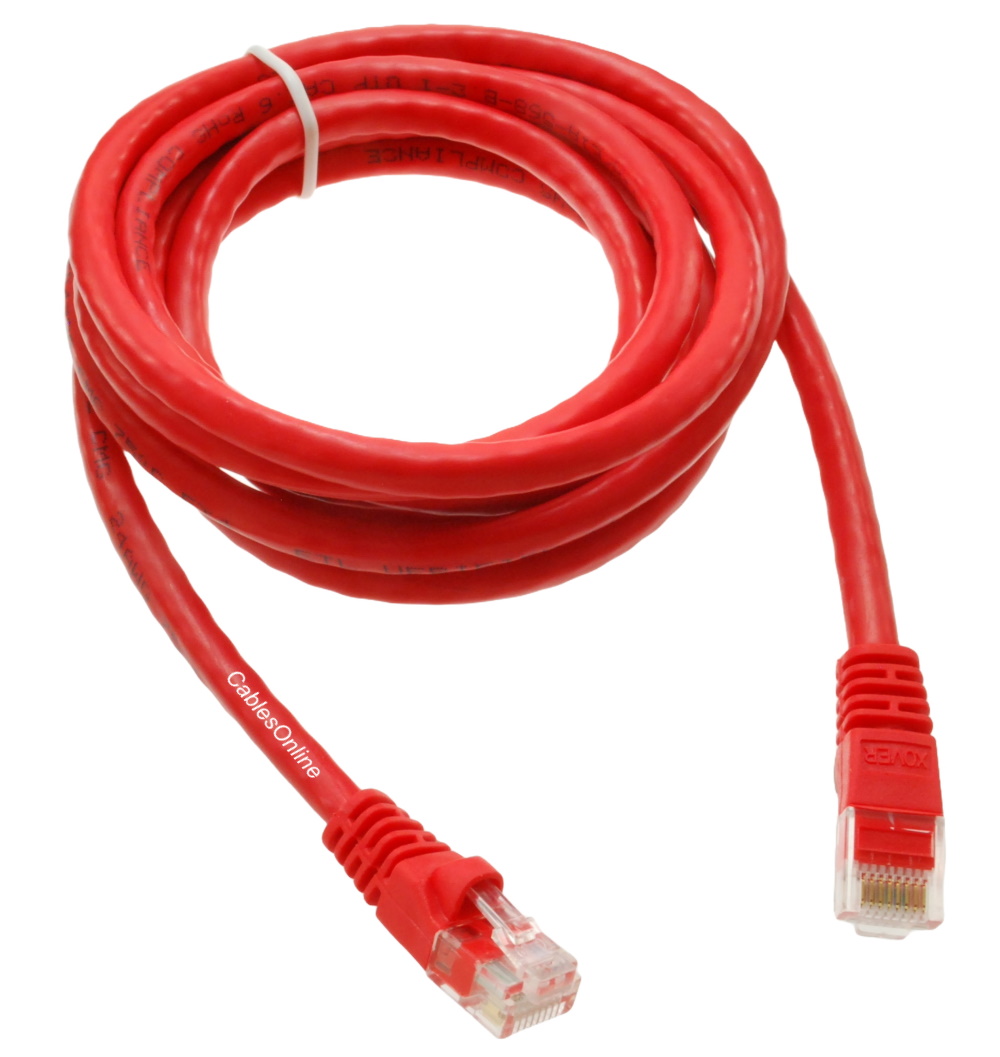 Cat6 Gigabit CrossOver 550Mhz 4-Pairs Bare Copper Red Patch Cable (Multi-Length) | eBay