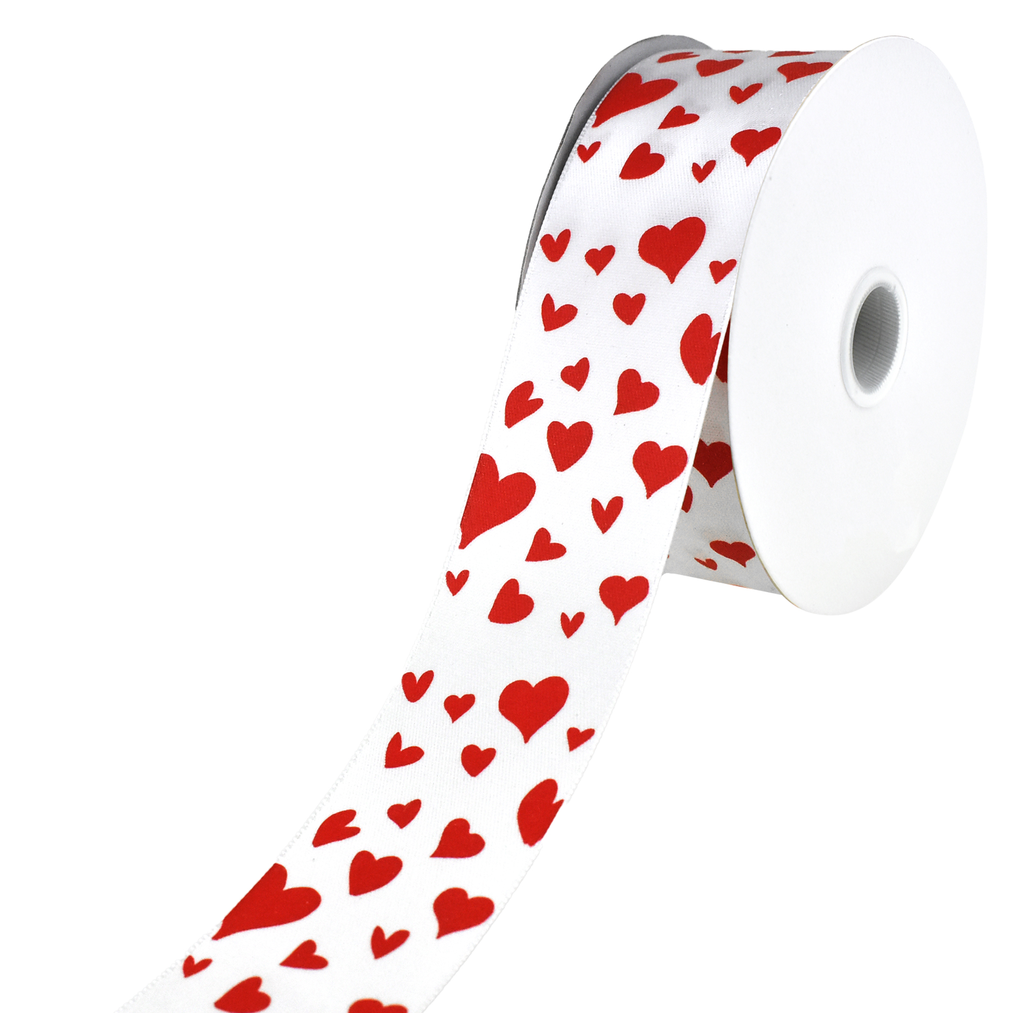 ESC05 Valentine's Day Printed Hearts Satin Ribbon, 1-1/2-inch, 25-yard ...
