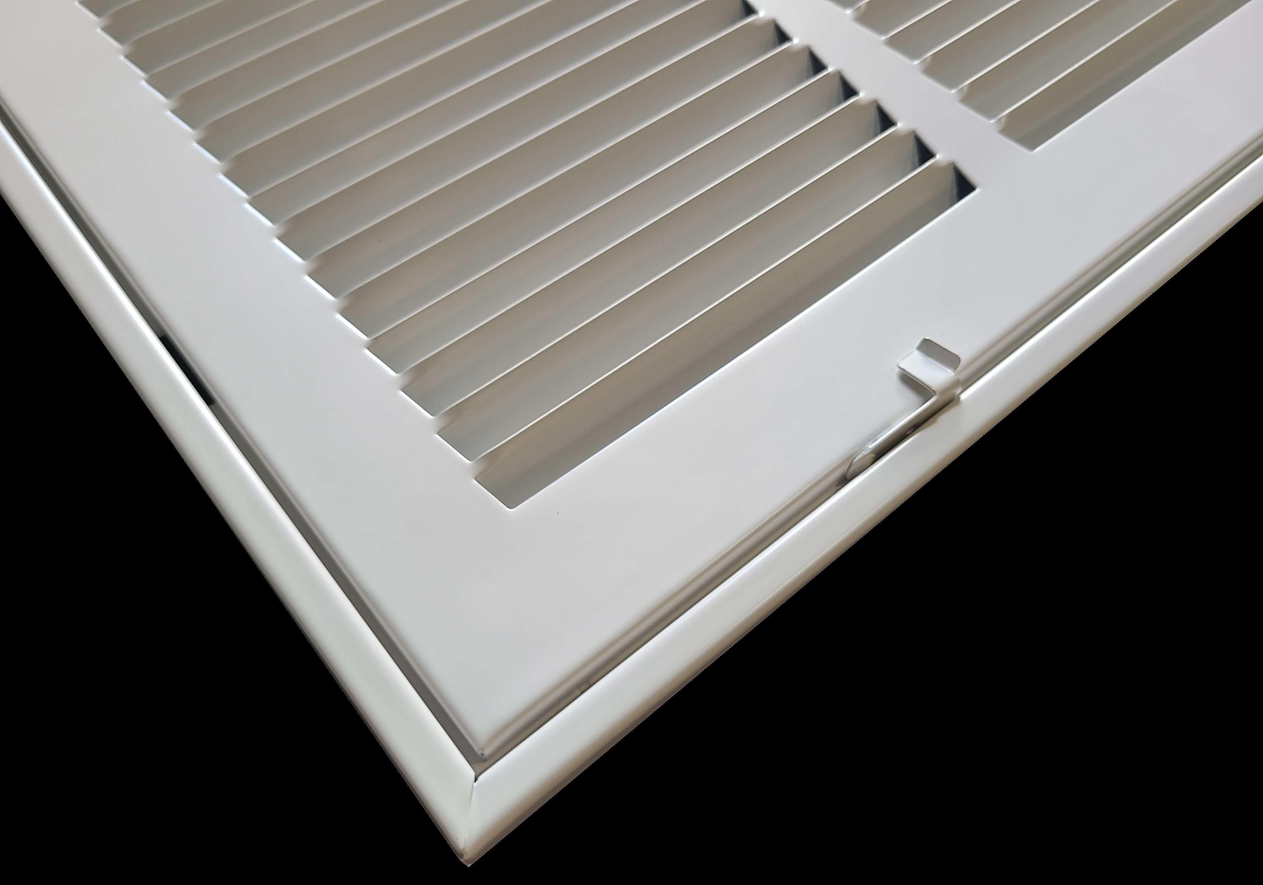 Steel Return Air Filter Grille Fixed Hinged HVAC Duct Cover Grill White Steel Return Air Filter Grille Fixed Hinged HVAC Duct Cover Grill White
