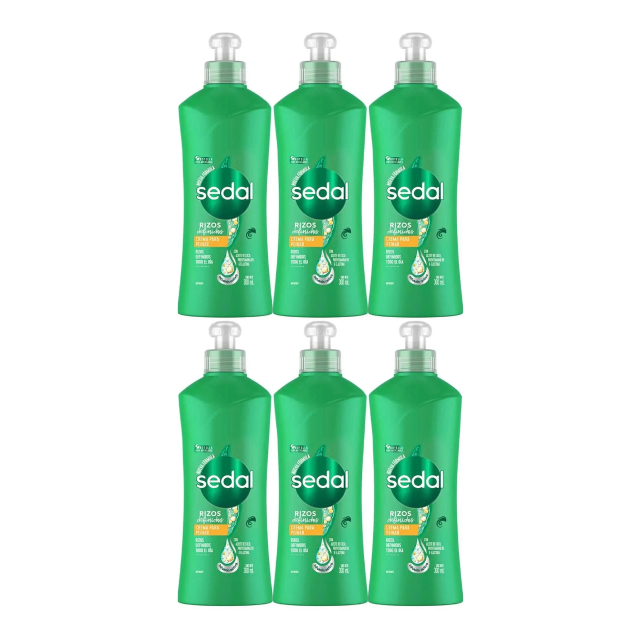 Sedal Rizos Definidos Crema Para Peinar, 300ml (10.15oz.) (Pack of 6 ...