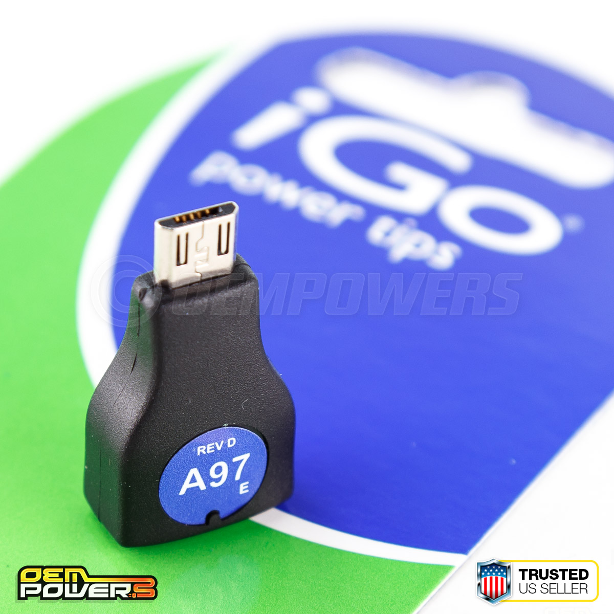 2 X iGo Charger Power Tip A97 Adapter for Micro USB Devices Tablets ...