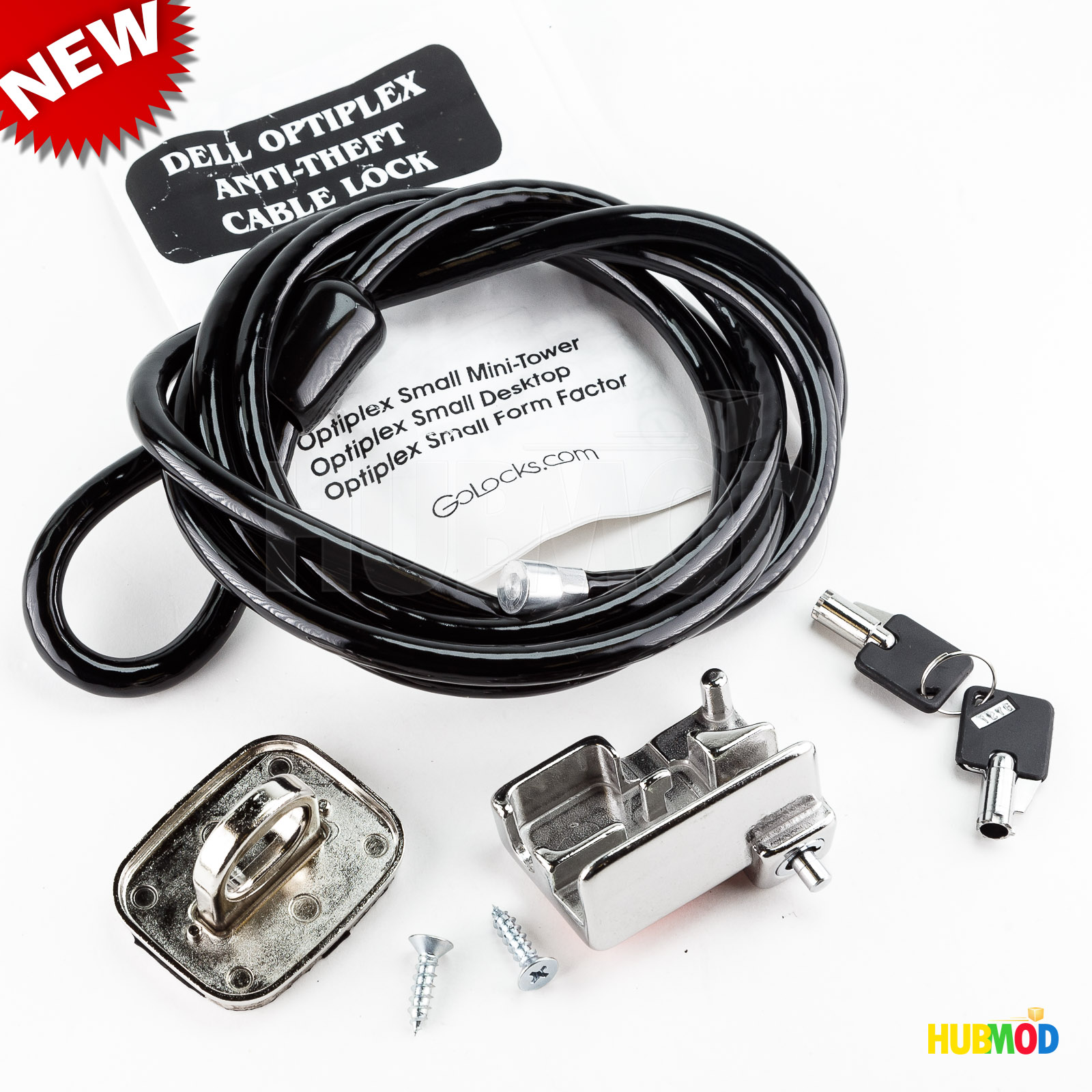 DELL 4K251 Anti-Theft Security Cable Lock Kit Optiplex SFF Mini-Tower ...