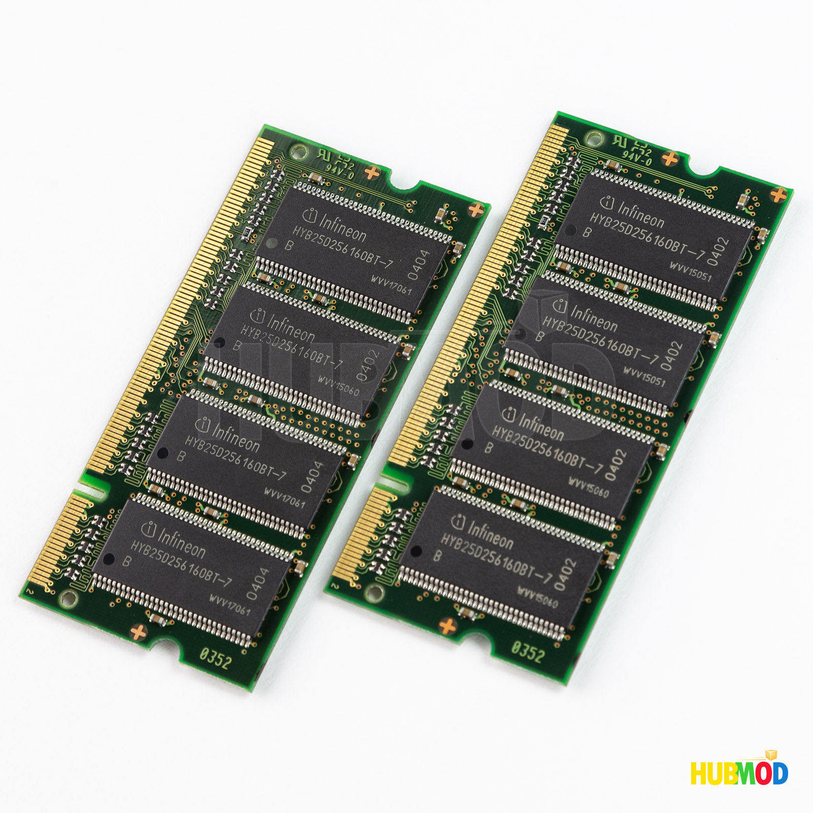 Infineon 512MB (2 x 256MB) DDR 266 PC2100 Laptop Ram Memory ...