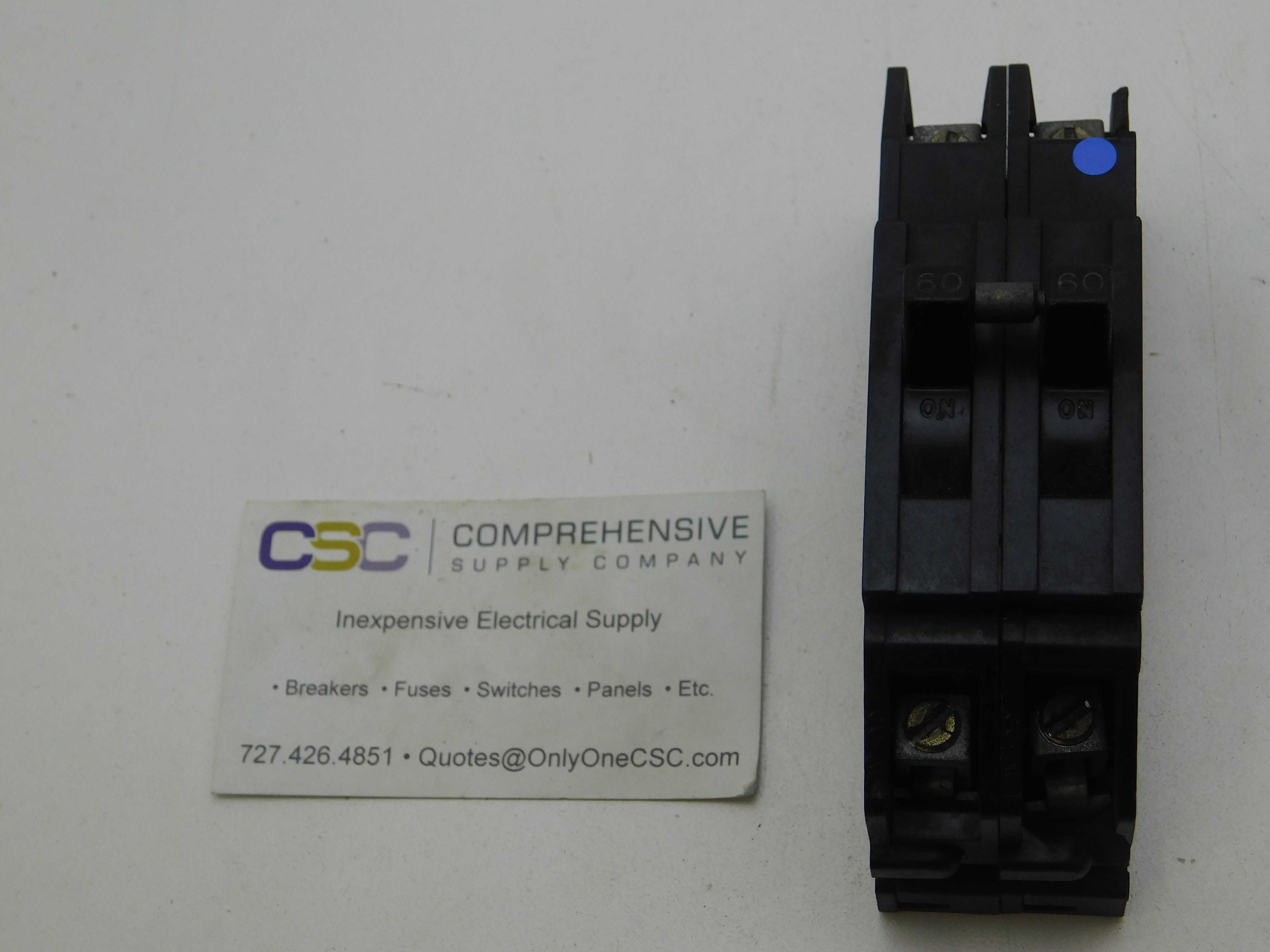 QCP260-ZINSCO 60A AMP 2P POLE 10kA@120/240V PLUG ON-FEED THRU BREAKER ...