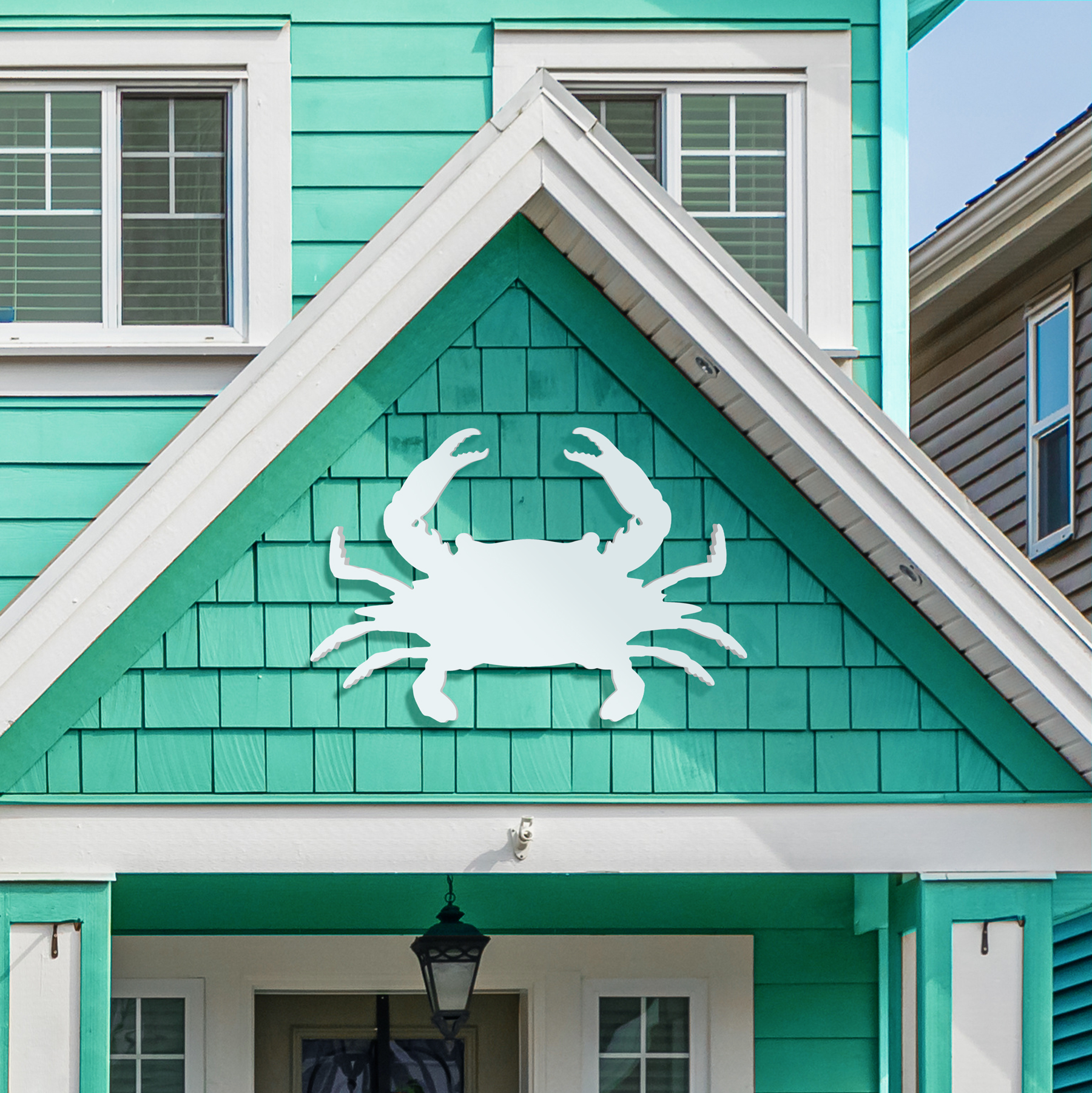 Outdoor Crab Wall Decor, PVC Crab Sign for Beach House, Crab Wall Art ...