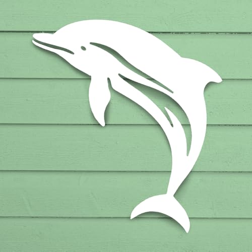 Outdoor Dolphin Sign Beach House Wall Decor, PVC Dolphin for Pool, Shed ...