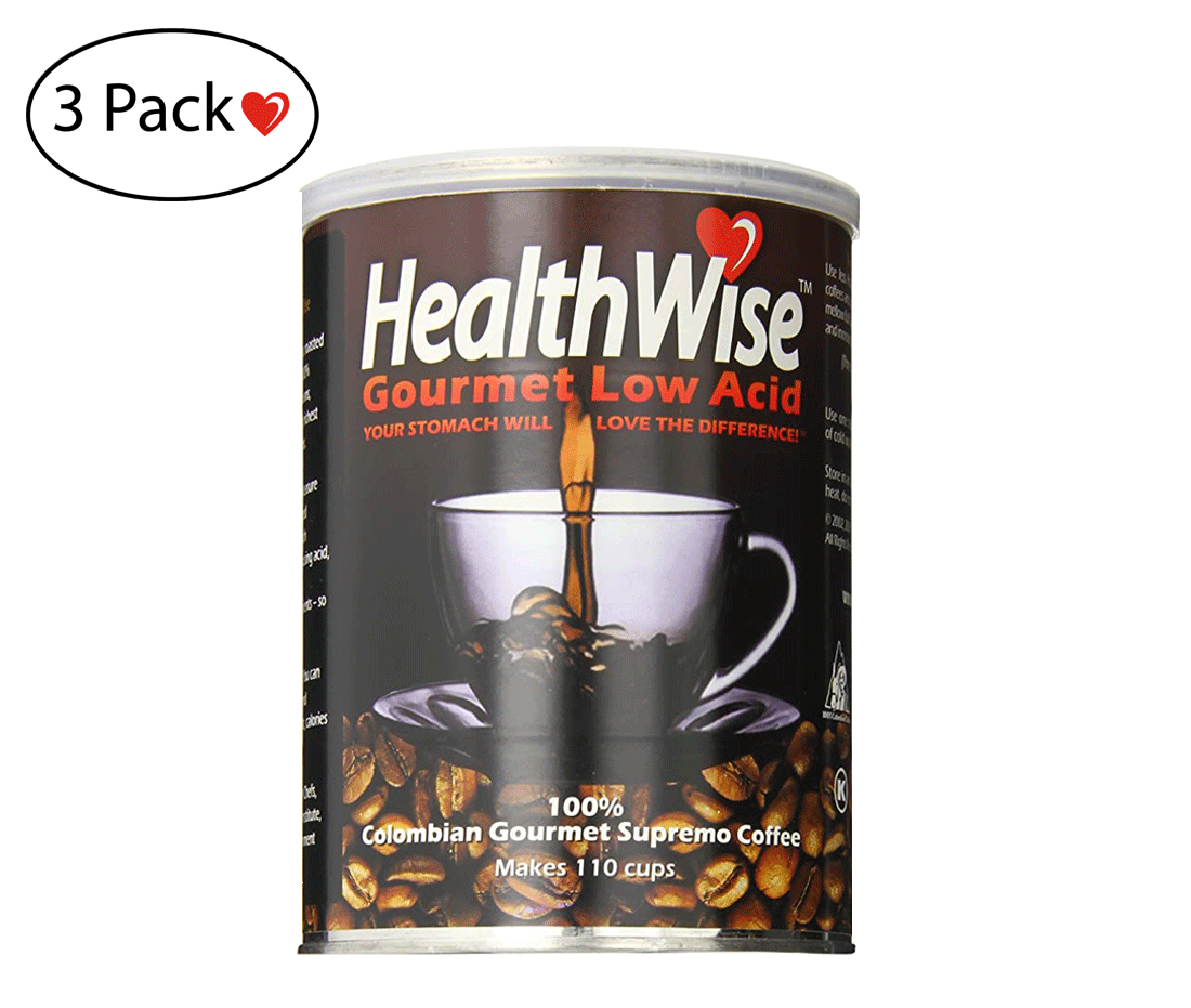 HealthWise Low Acid Coffee 100 Colombian Supremo 12 Ounce for sale ...
