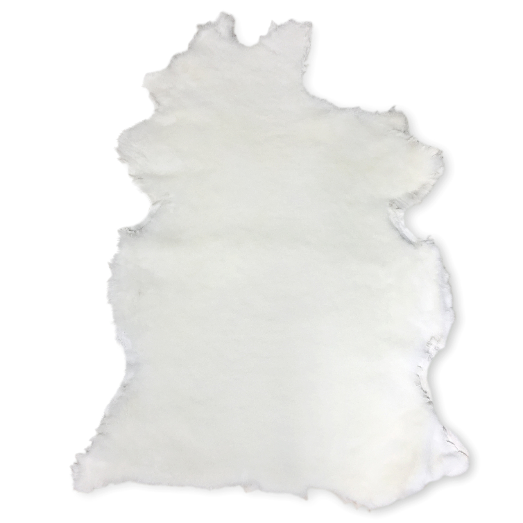 Natural White Shearling Leather Sheepskin Hides Fur Skin Hair On Avg 8. ...