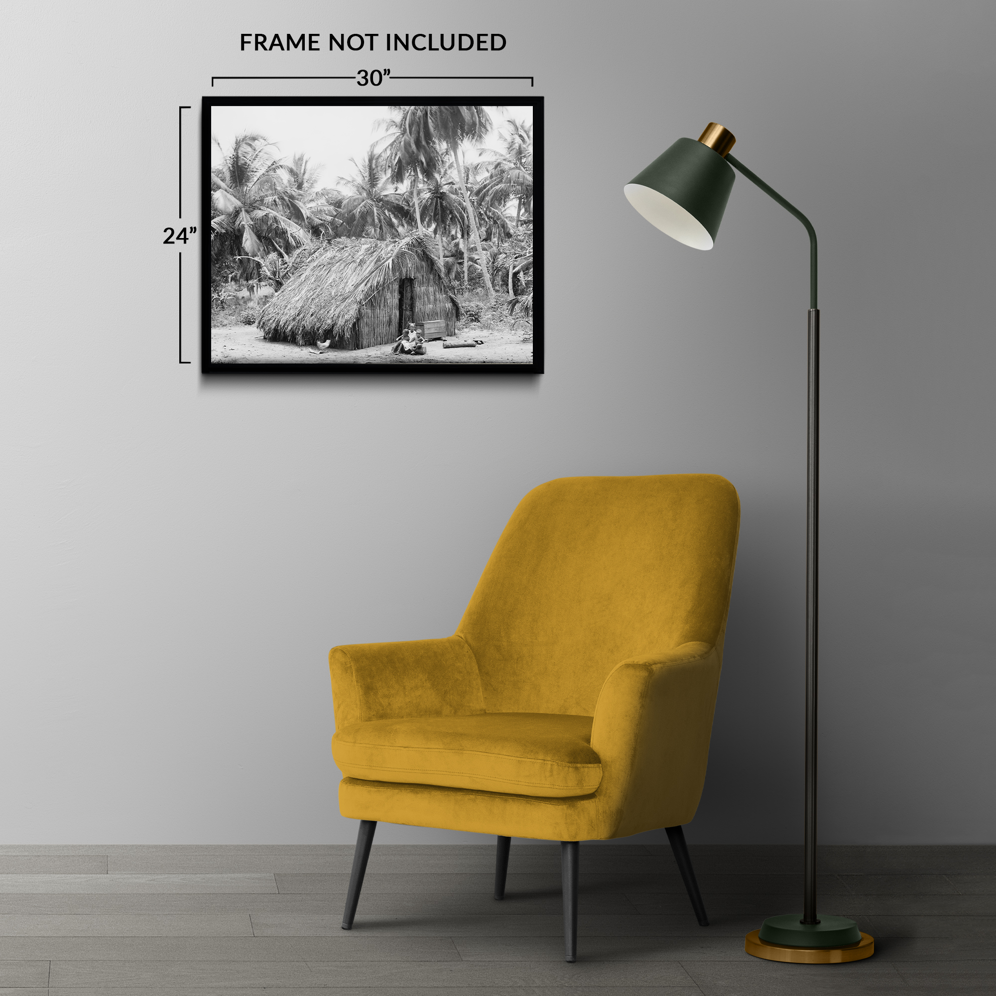 1903 Typical Puerto Rican Hut in Puerto Rico Print Photo Wall Art ...