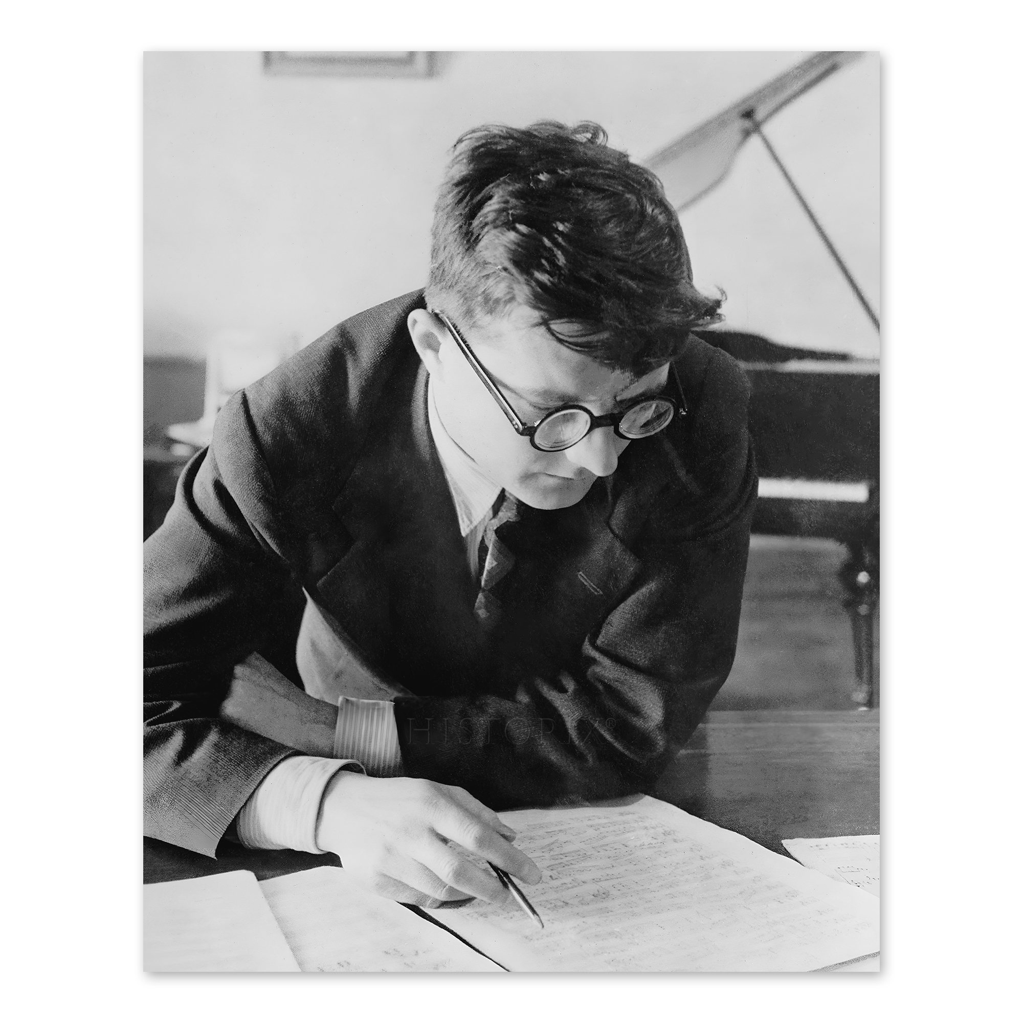 1942 Dmitri Shostakovich Russian Composer Photo Print Wall Art Poster 1942-dmitri-shostakovich-russian-composer-photo-print-wall-art-poster