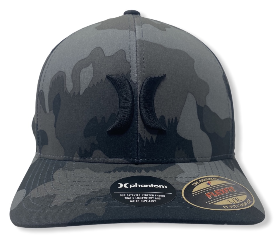Hurley Men's Dri-FIT Phantom Camo Camouflage Flex Fit Hat Cap (Rare ...