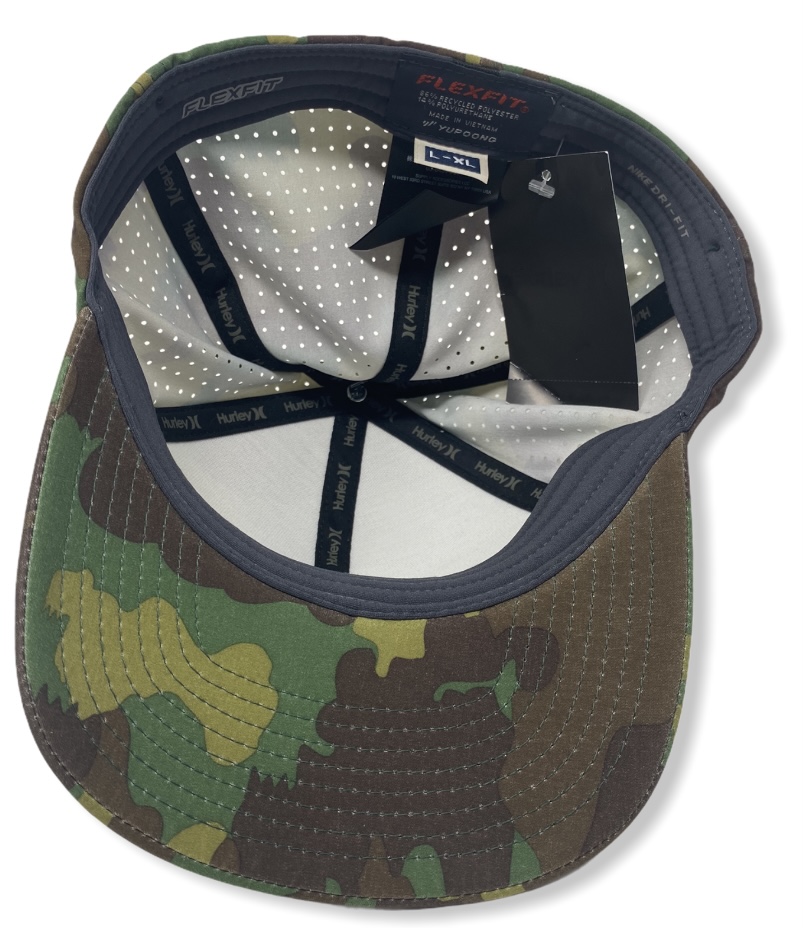 Hurley Men's Dri-FIT Phantom Camo Camouflage Flex Fit Hat Cap (Rare ...