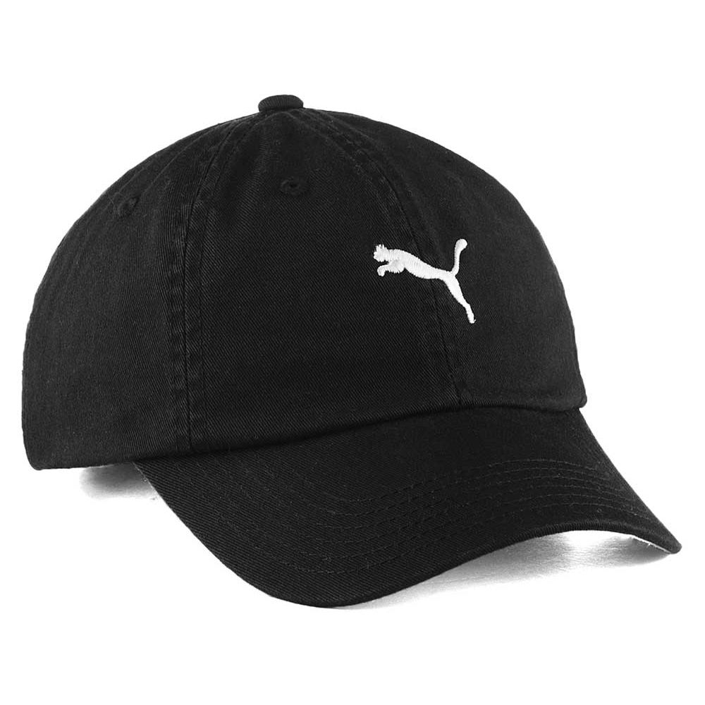 Puma Leaping Cat Logo Polo Leather Strapback Washed Slouch Dad Golf Cap ...