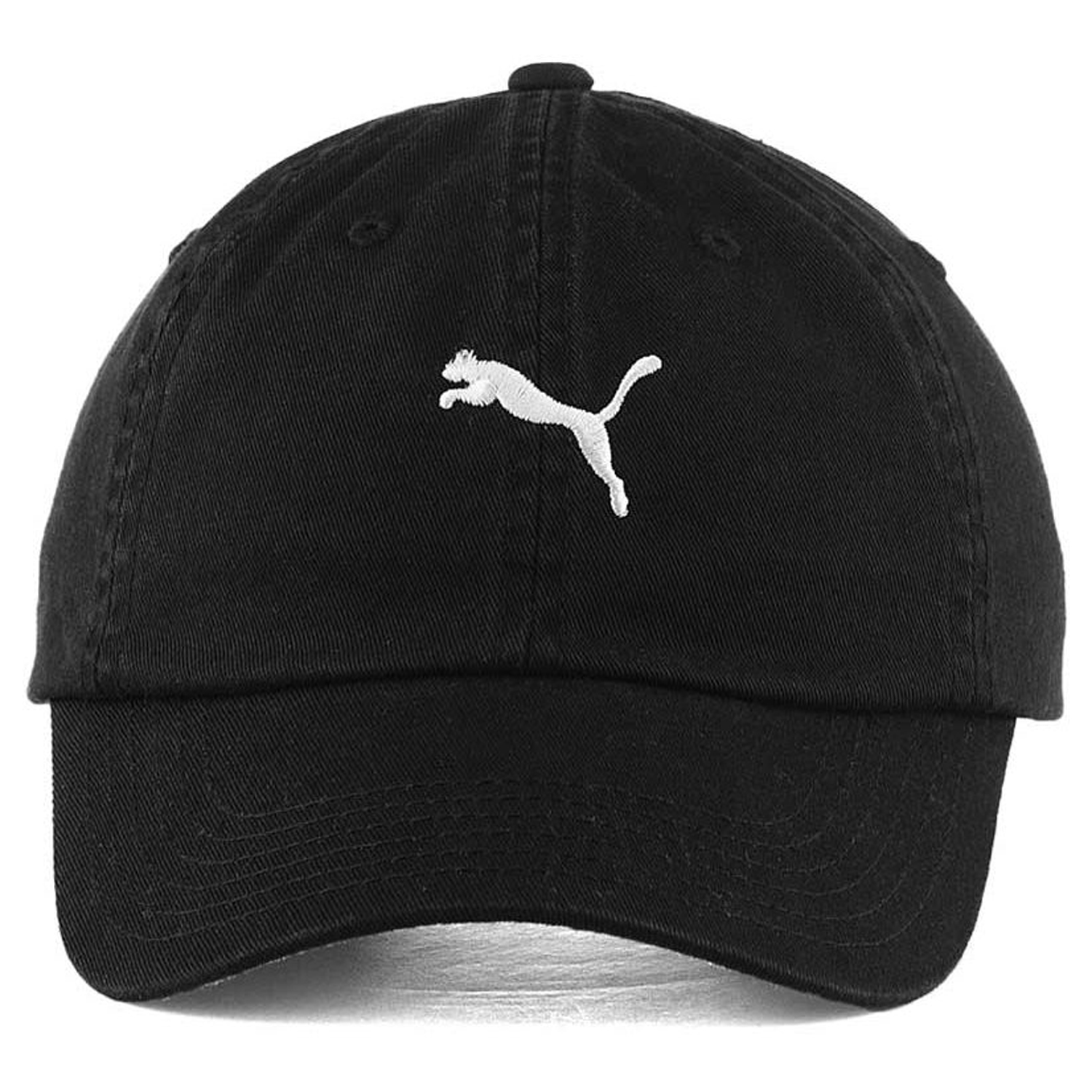 Puma Leaping Cat Logo Polo Leather Strapback Washed Slouch Dad Golf Cap ...