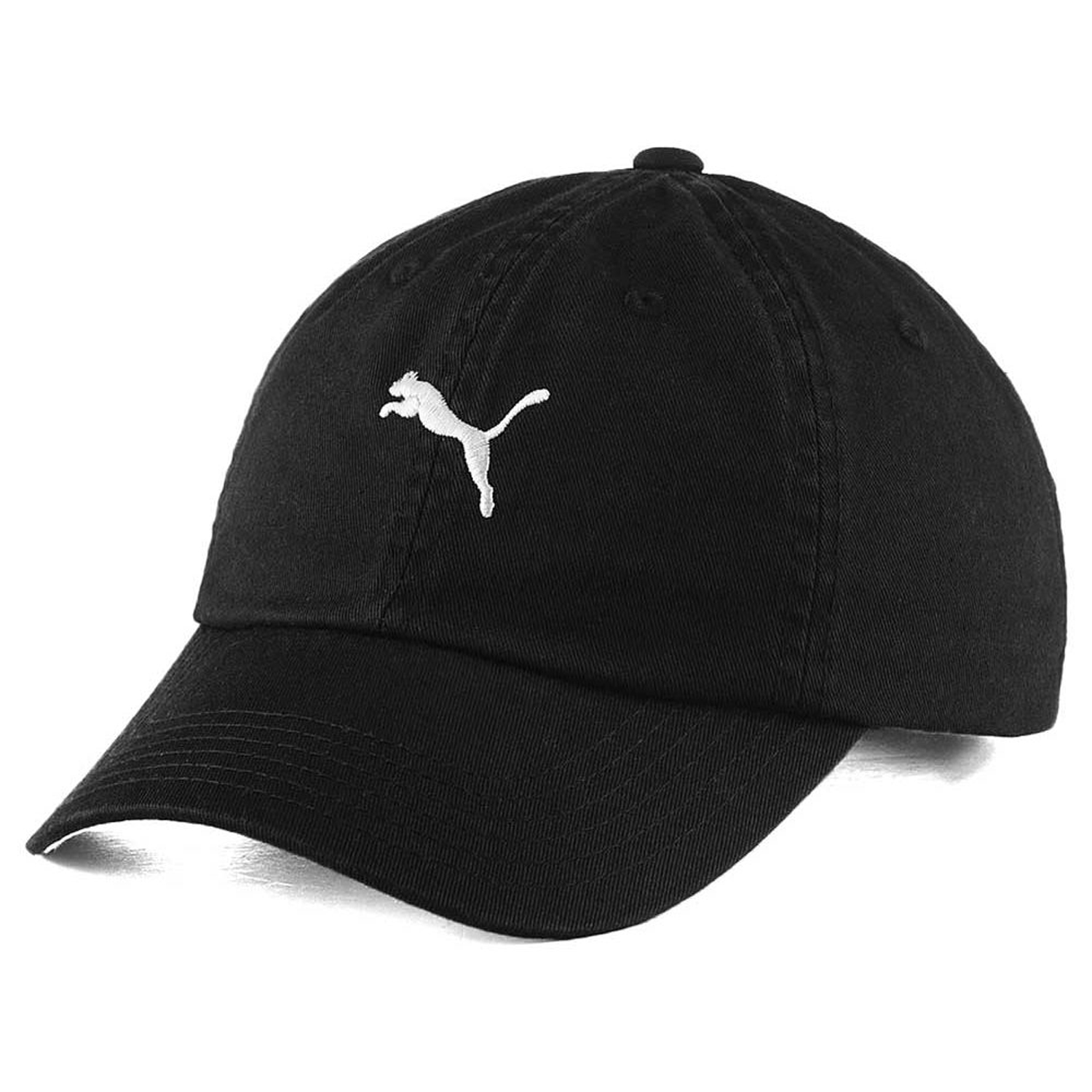 Puma Leaping Cat Logo Polo Leather Strapback Washed Slouch Dad Golf Cap ...