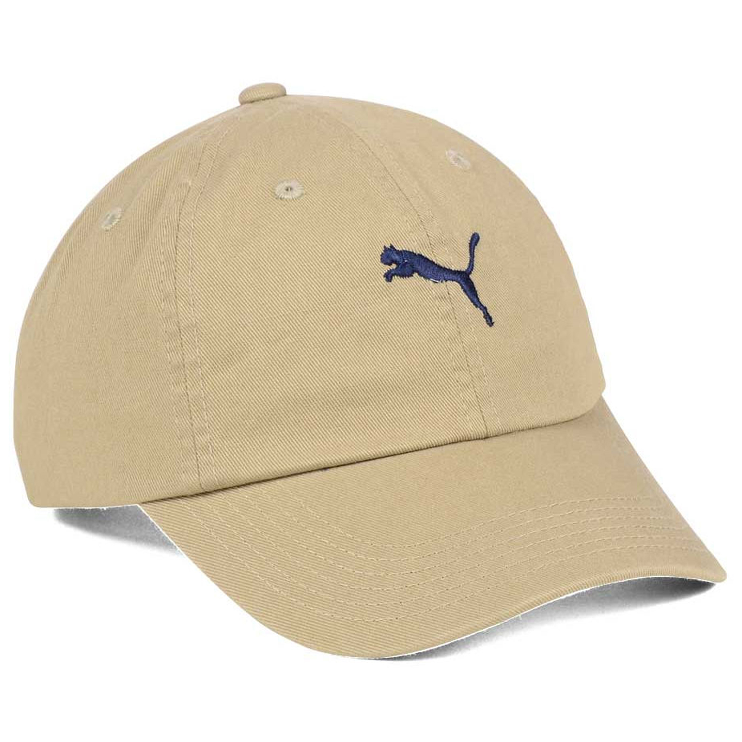 Puma Leaping Cat Logo Polo Leather Strapback Washed Slouch Dad Golf Cap ...