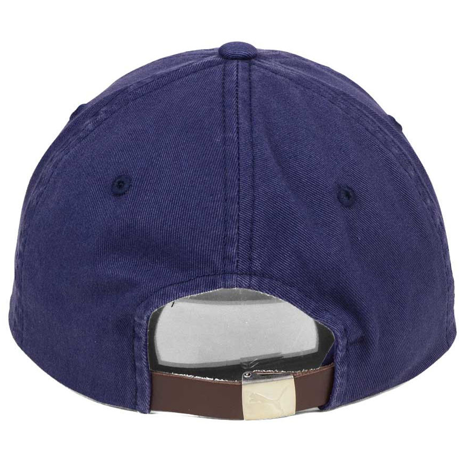 Puma Leaping Cat Logo Polo Leather Strapback Washed Slouch Dad Golf Cap ...