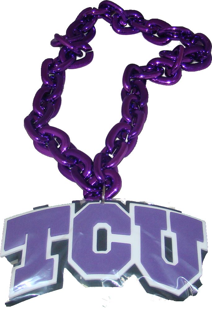 TCU Horned Frogs NCAA Touchdown Fan Chain 10 Inch 3D Foam Necklace | eBay