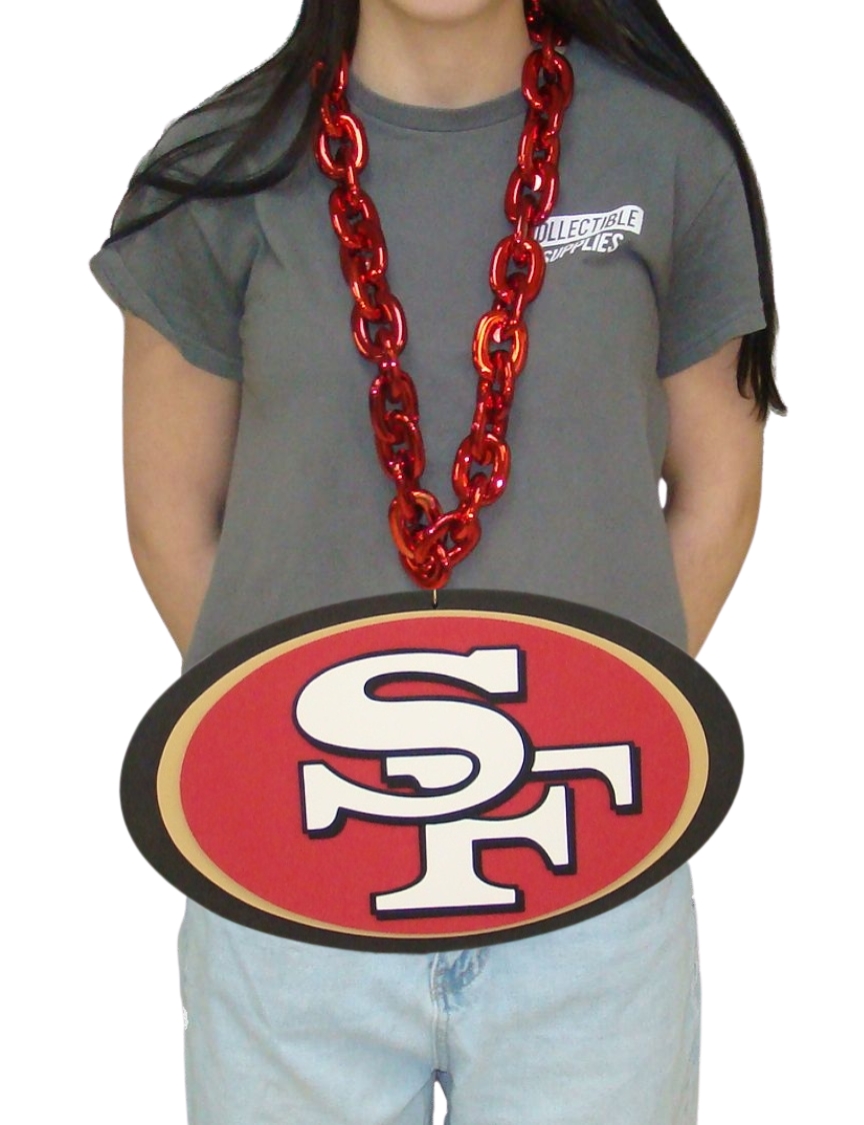 San Francisco 49ers BIG LOGO 3D Fan Chain Foam Necklace | eBay