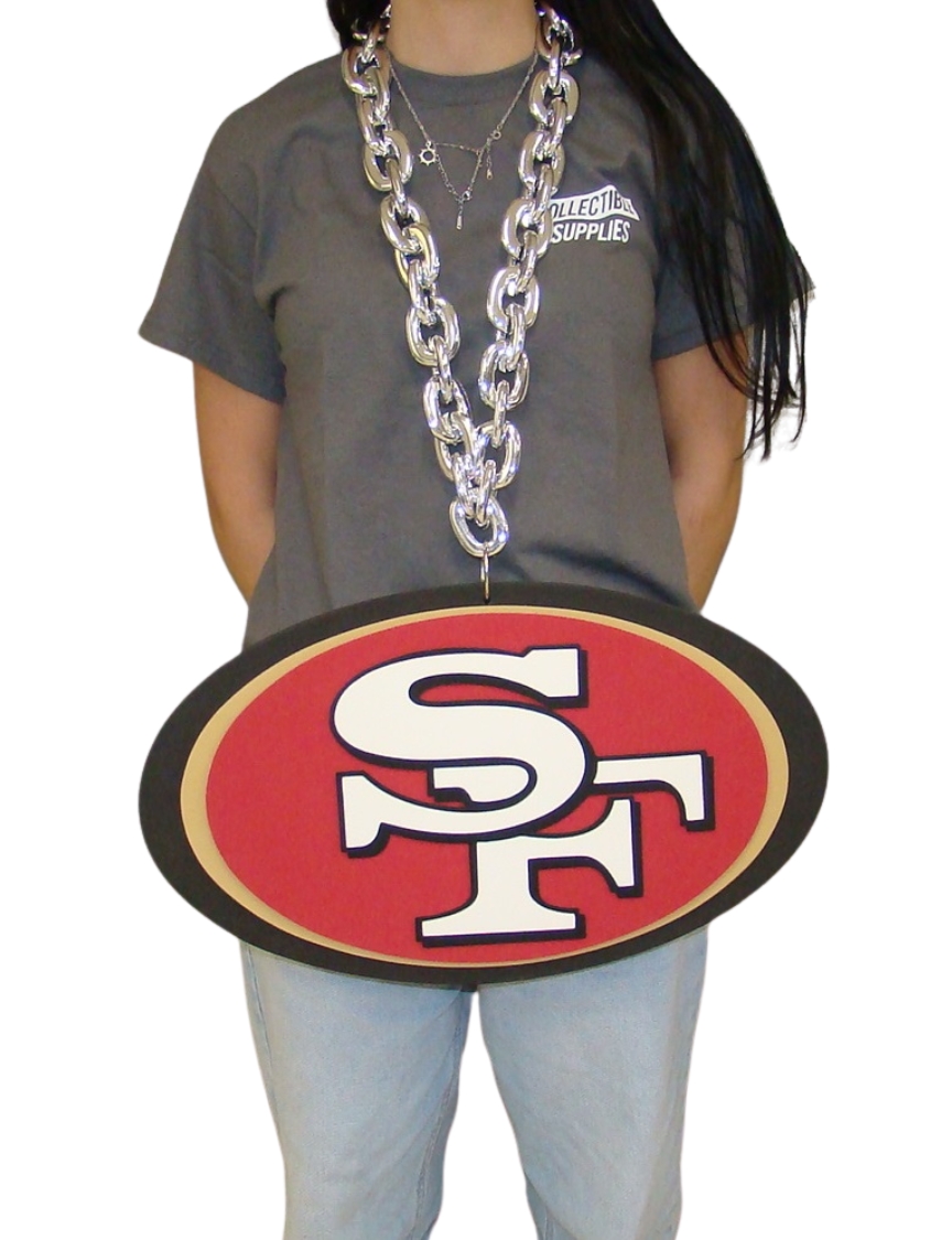 San Francisco 49ers BIG LOGO 3D Fan Chain Foam Necklace | eBay