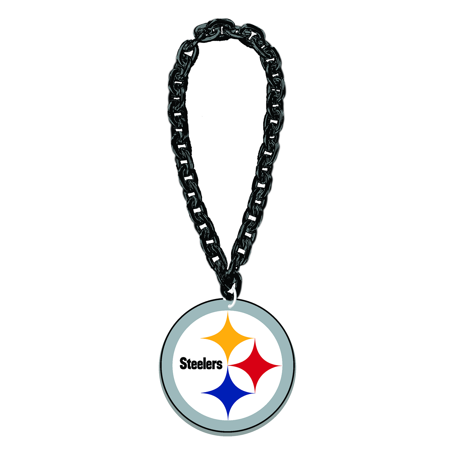 Pittsburgh Steelers Logo NFL Touchdown Fan Chain 10 Inch 3D Foam ...