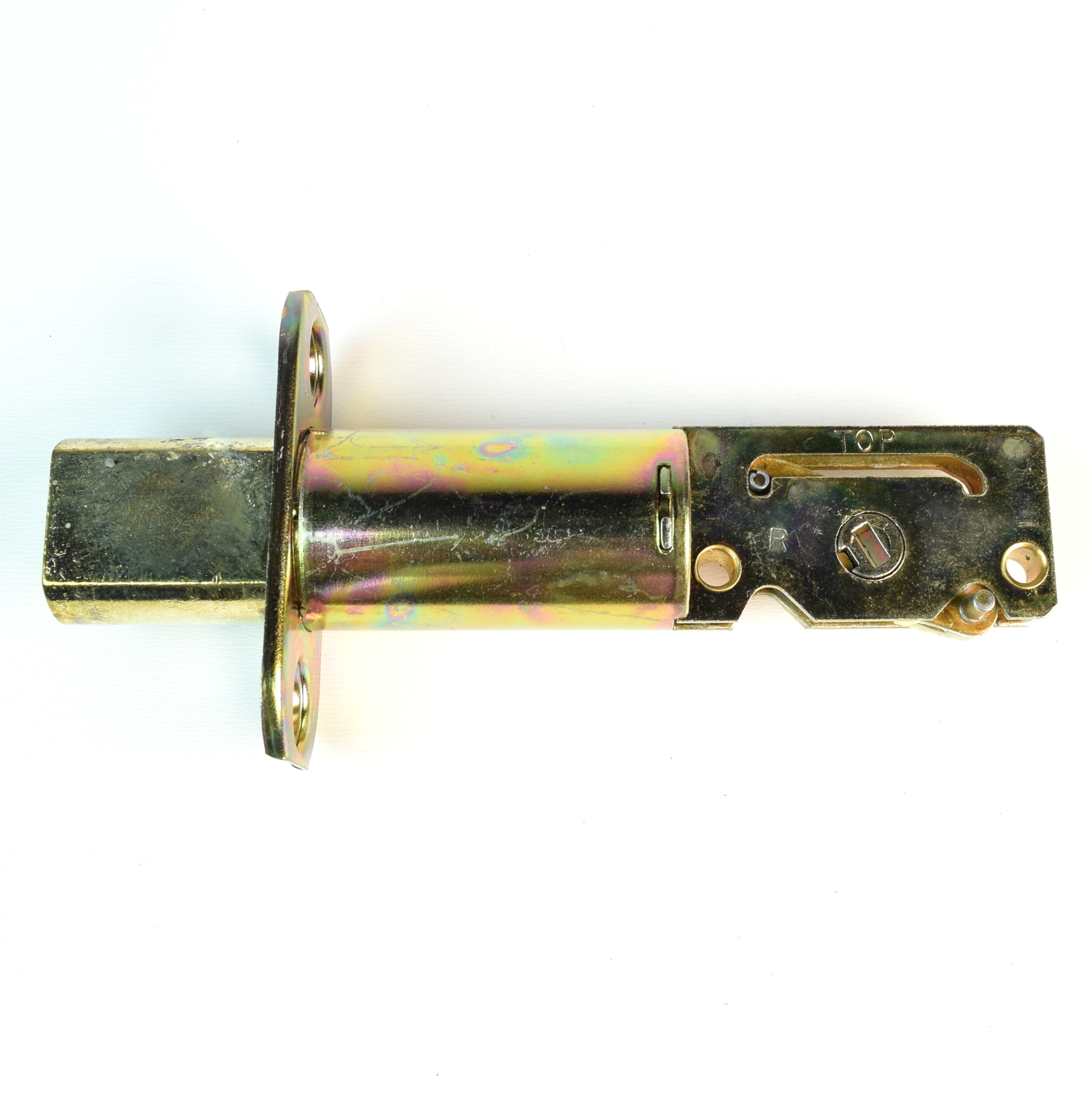 Period Brass 4500/4900 Auxiliary Deadbolt 2-3/4” Backset, Hickory Door ...