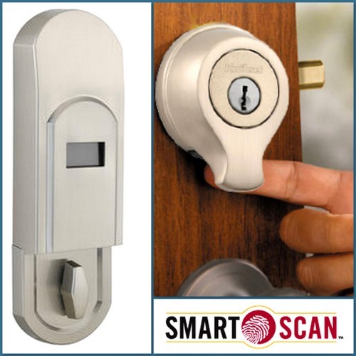 Weiser Smartscan Biometric Fingerprint Scanning Deadbolt Door Lock ...