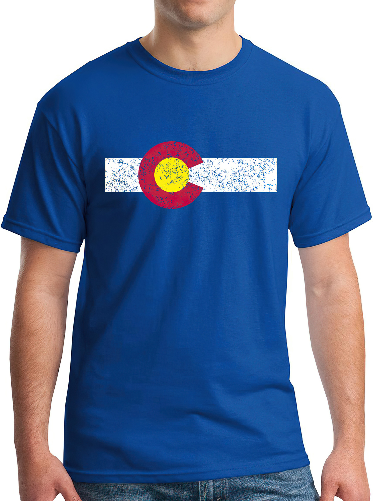Colorado State Flag Distressed T-Shirt USA NYC Political Patriotic 4th ...