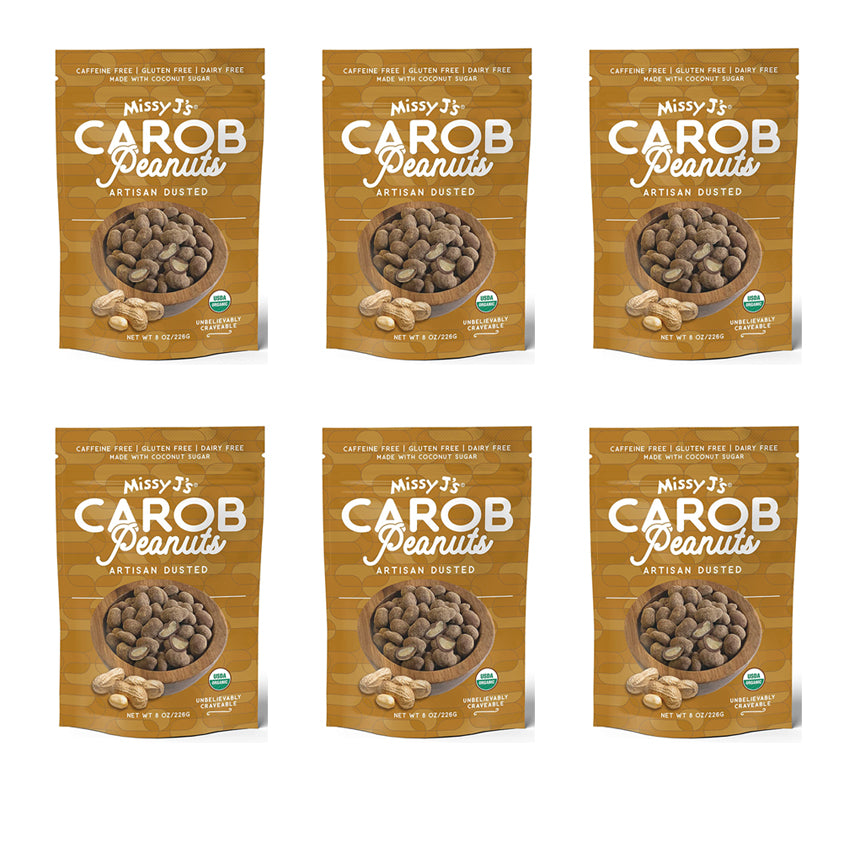 Missy J's Organic Carob Covered Peanuts 8oz. Perfect for Snacks and ...