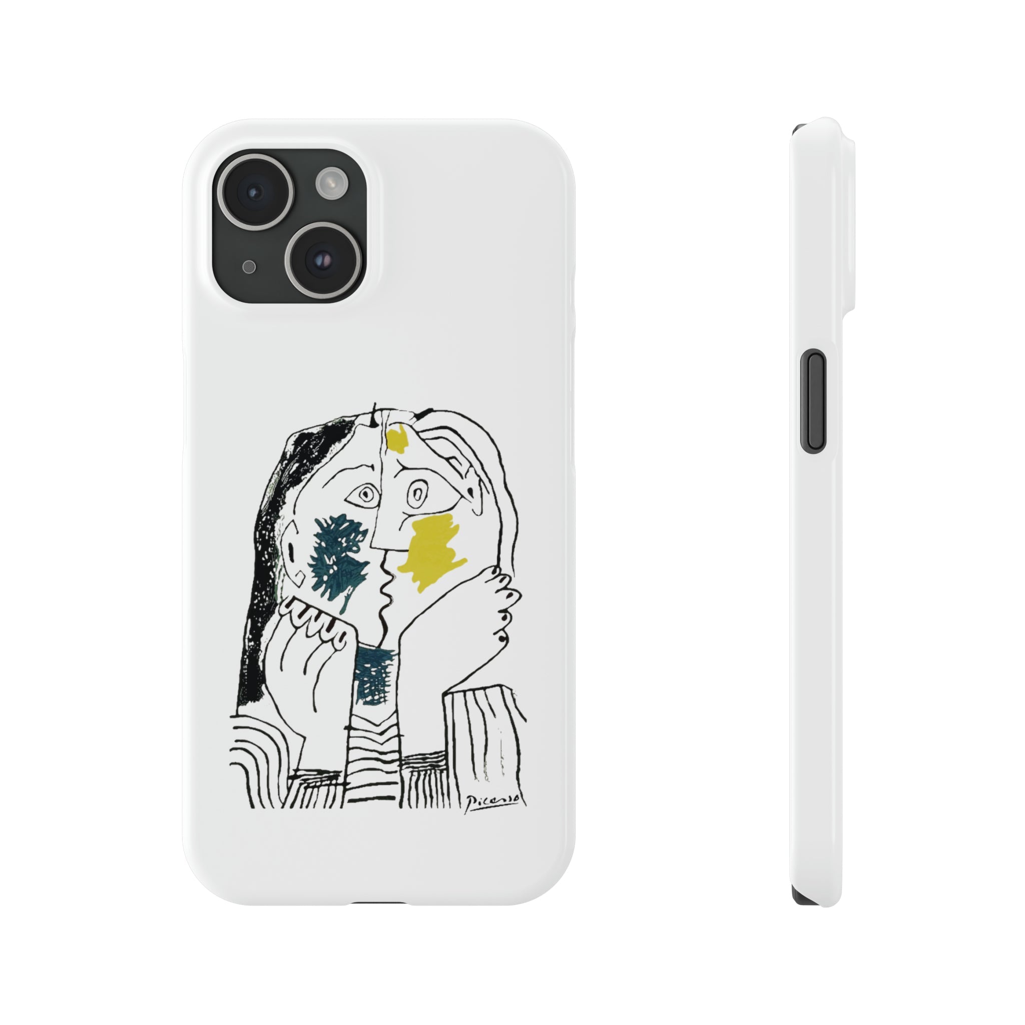 Pablo Picasso the Kiss (1979) Slim White Phone Case | eBay