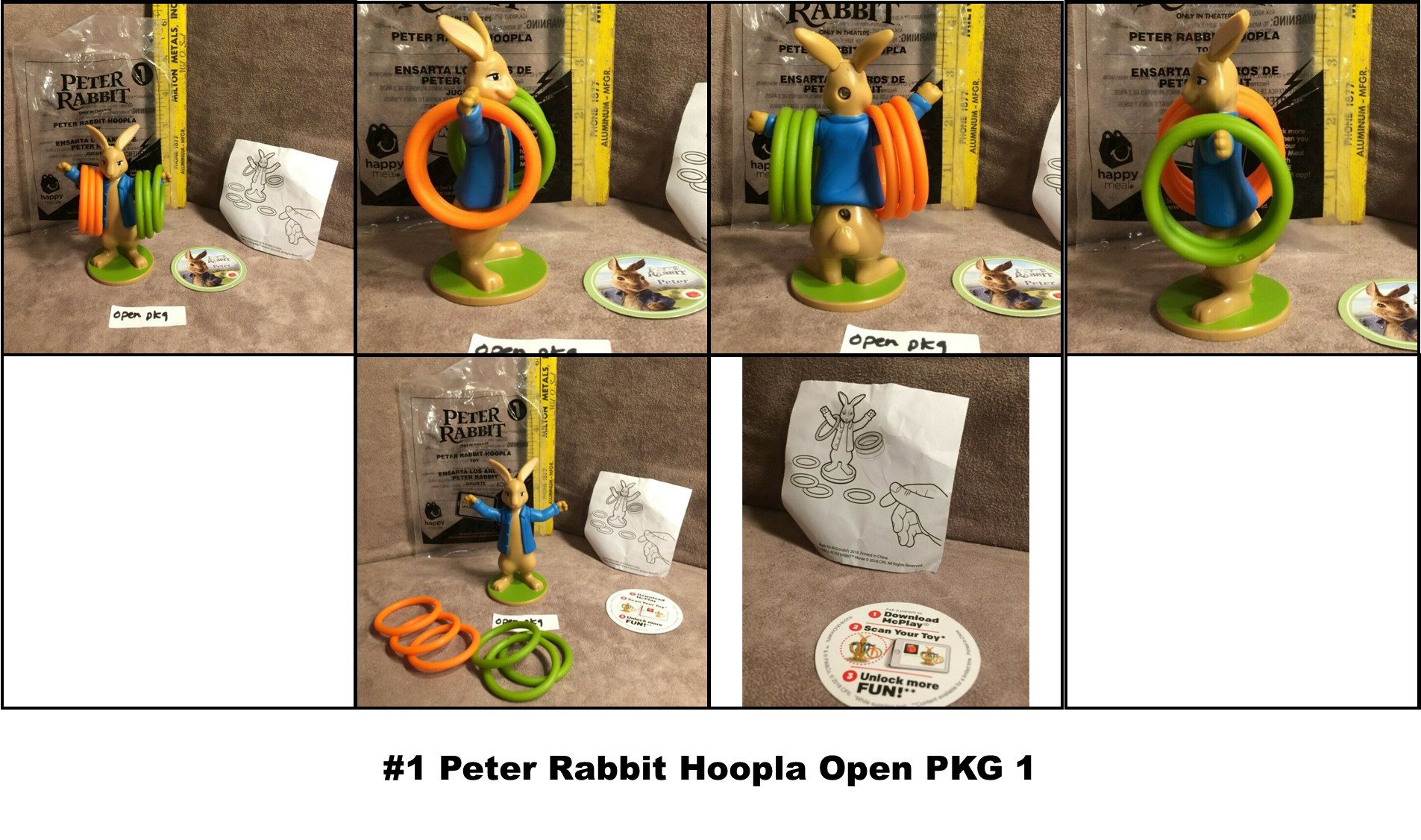 McDonald's 2018 Peter Rabbit the Movie Collectible Toys/Games-Choose ...