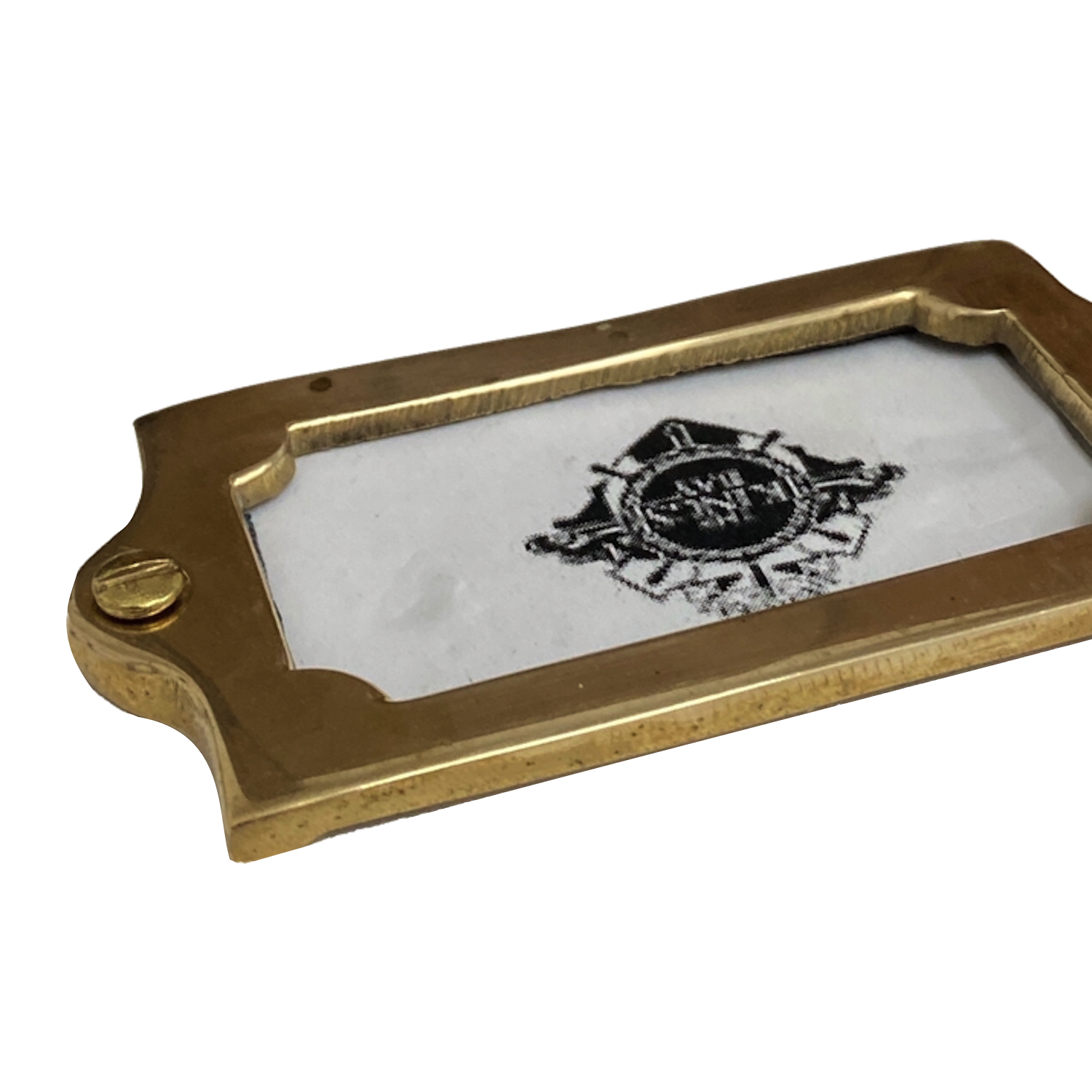 4pcs Card Holder For Bin or Filing Cabinet Solid Cast Brass - 2 Finish ...