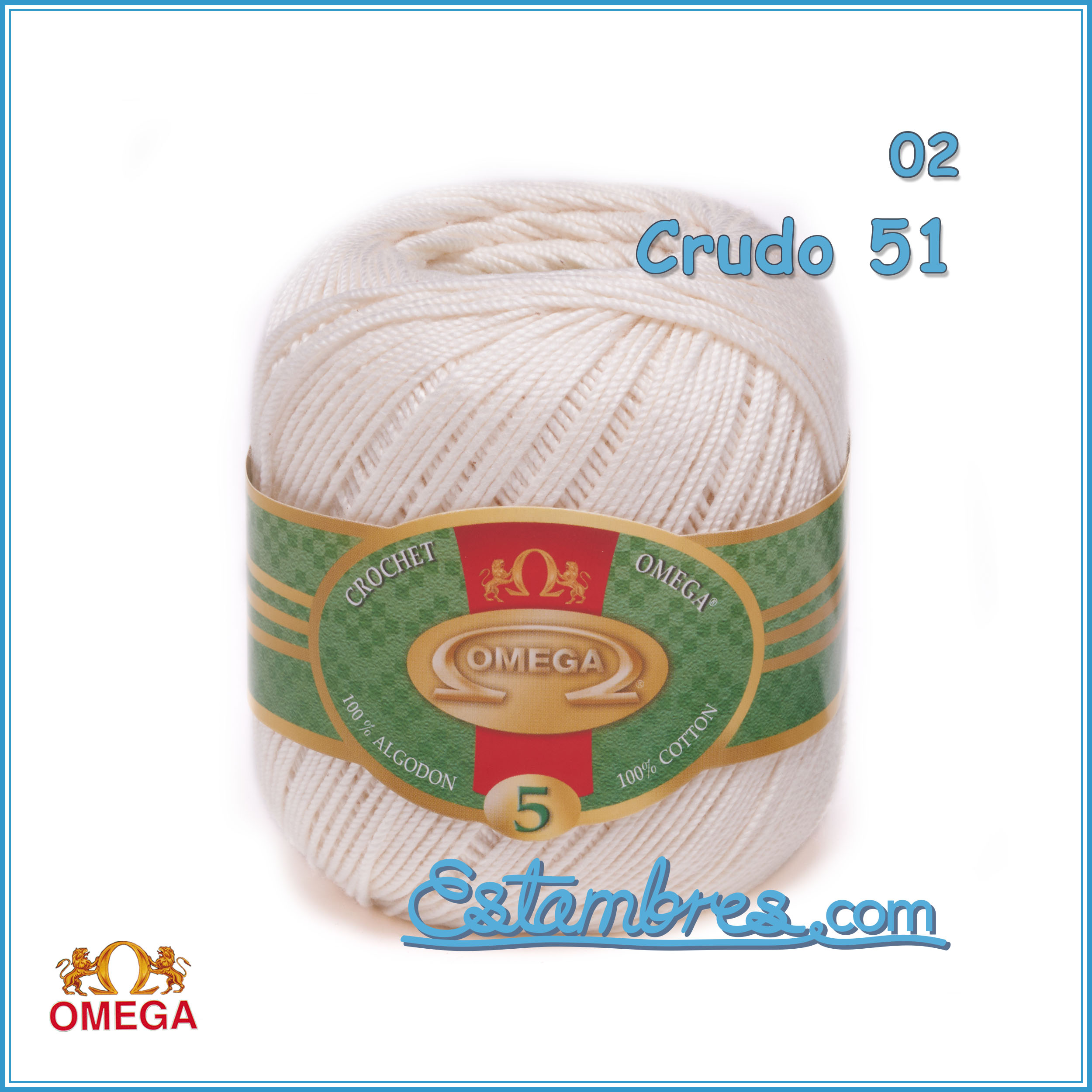 Omega Crochet No.5 [50grs] - 100% Mercerized Cotton Thread | Brilliant ...