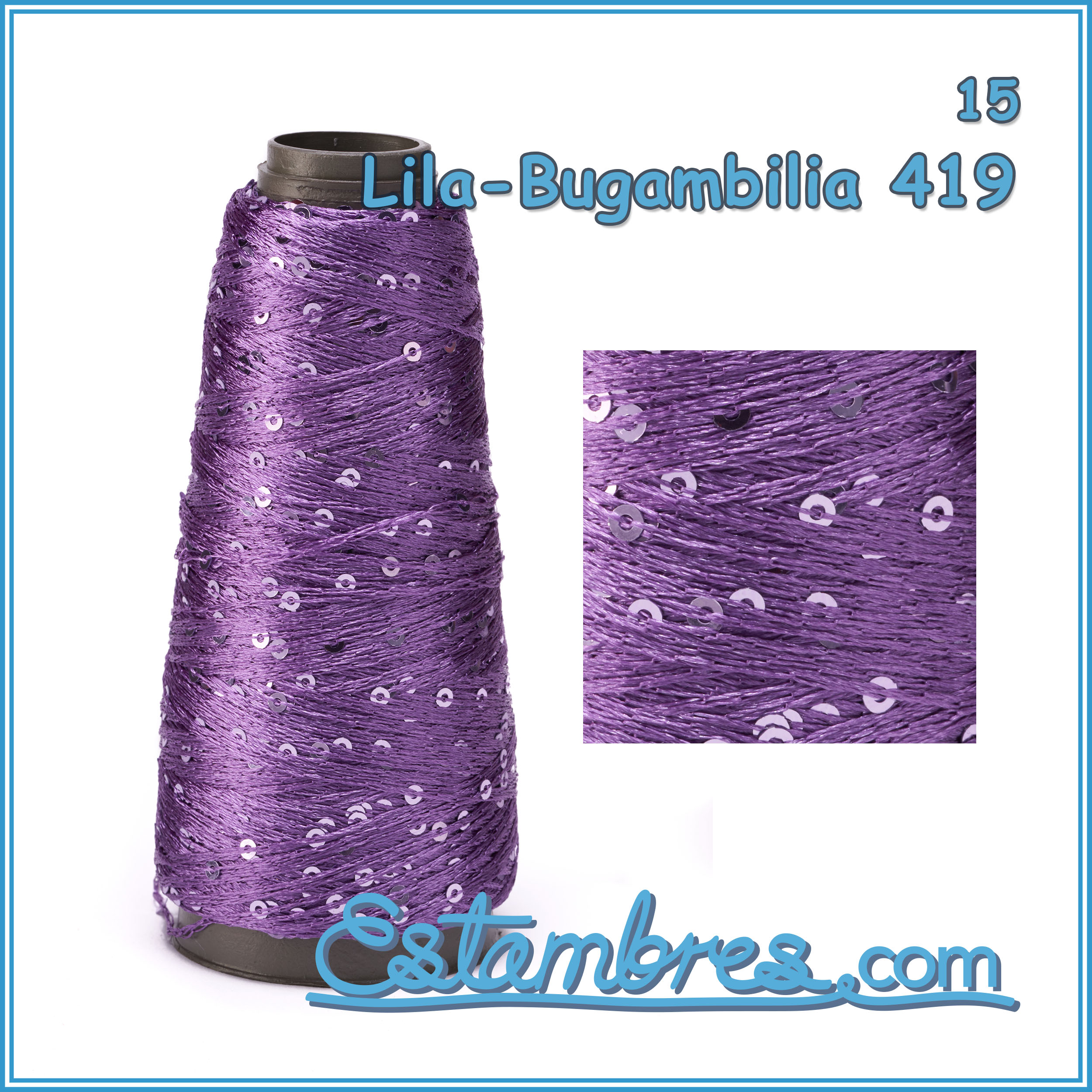 LENTEJUELA [Cone 50grs] - Fine Sequin Shiny Thread for Crafts | eBay