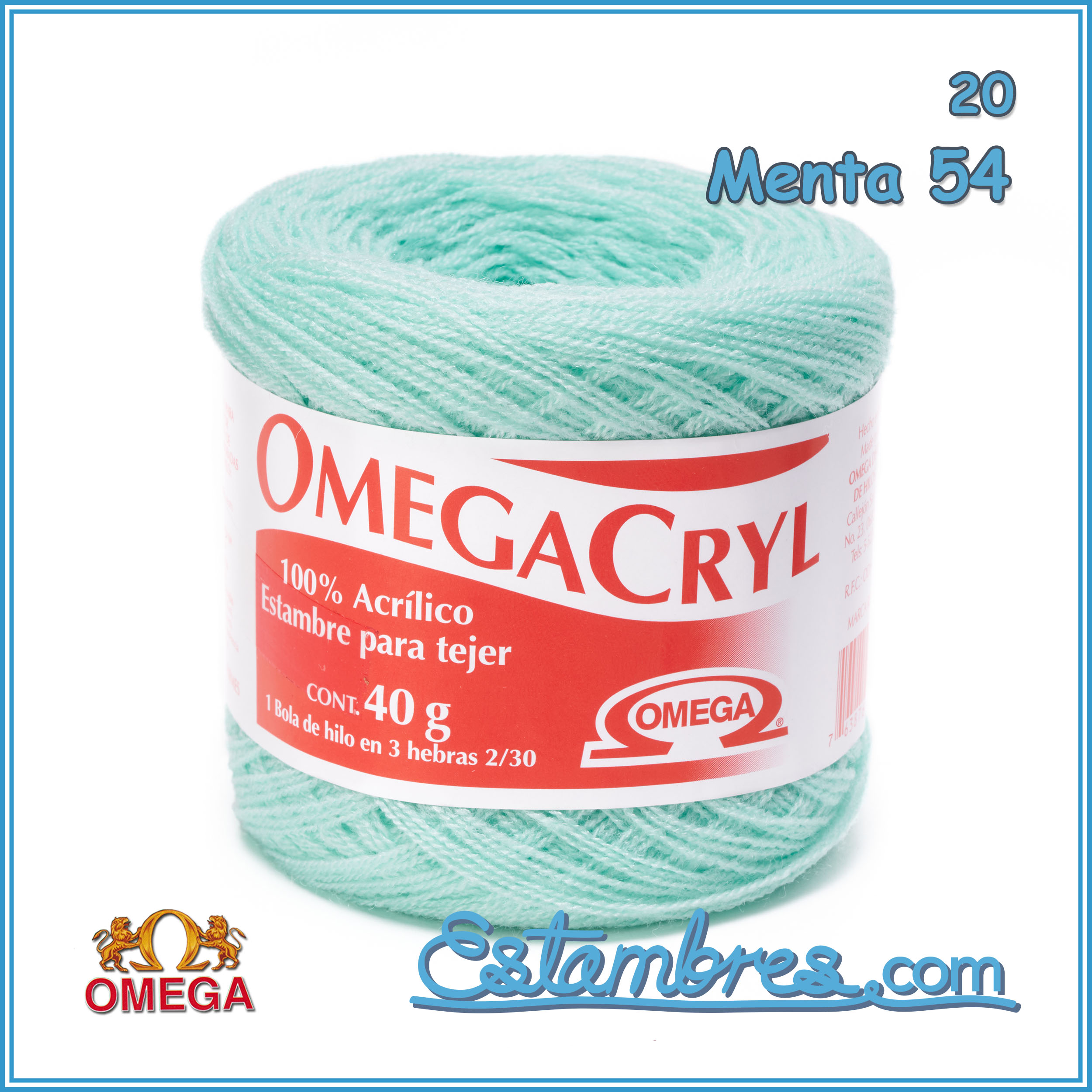 OMEGACRYL [40grs] by Omega - 3-Thread Yarn ideal for knitting and ...