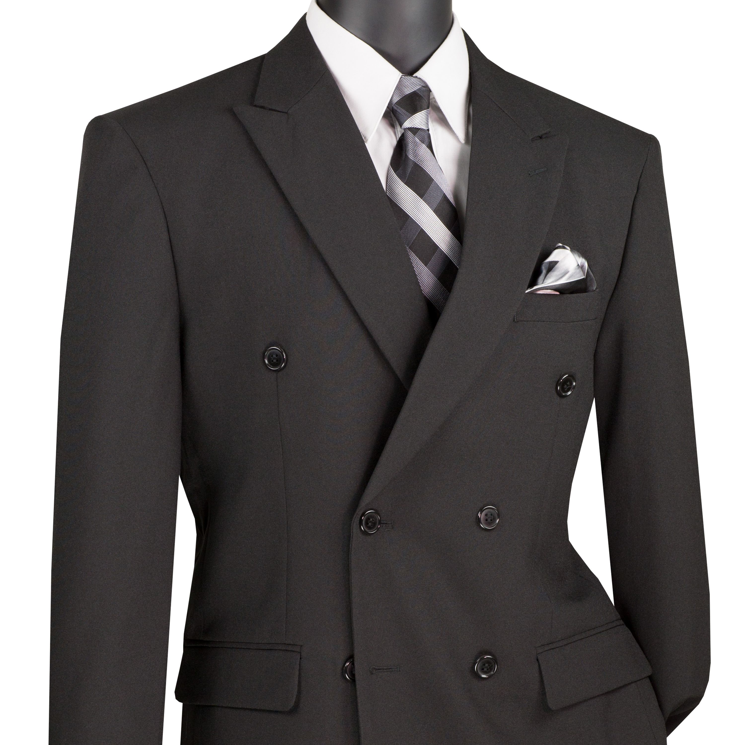 LUCCI Men's Double Breasted Classic Fit Poplin Polyester Suit NEW | eBay