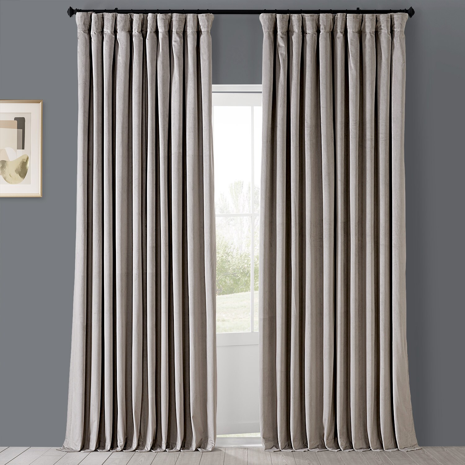 Half Drapes Vpch-vet160405-84 Signature Doublewide Blackout Velvet ...