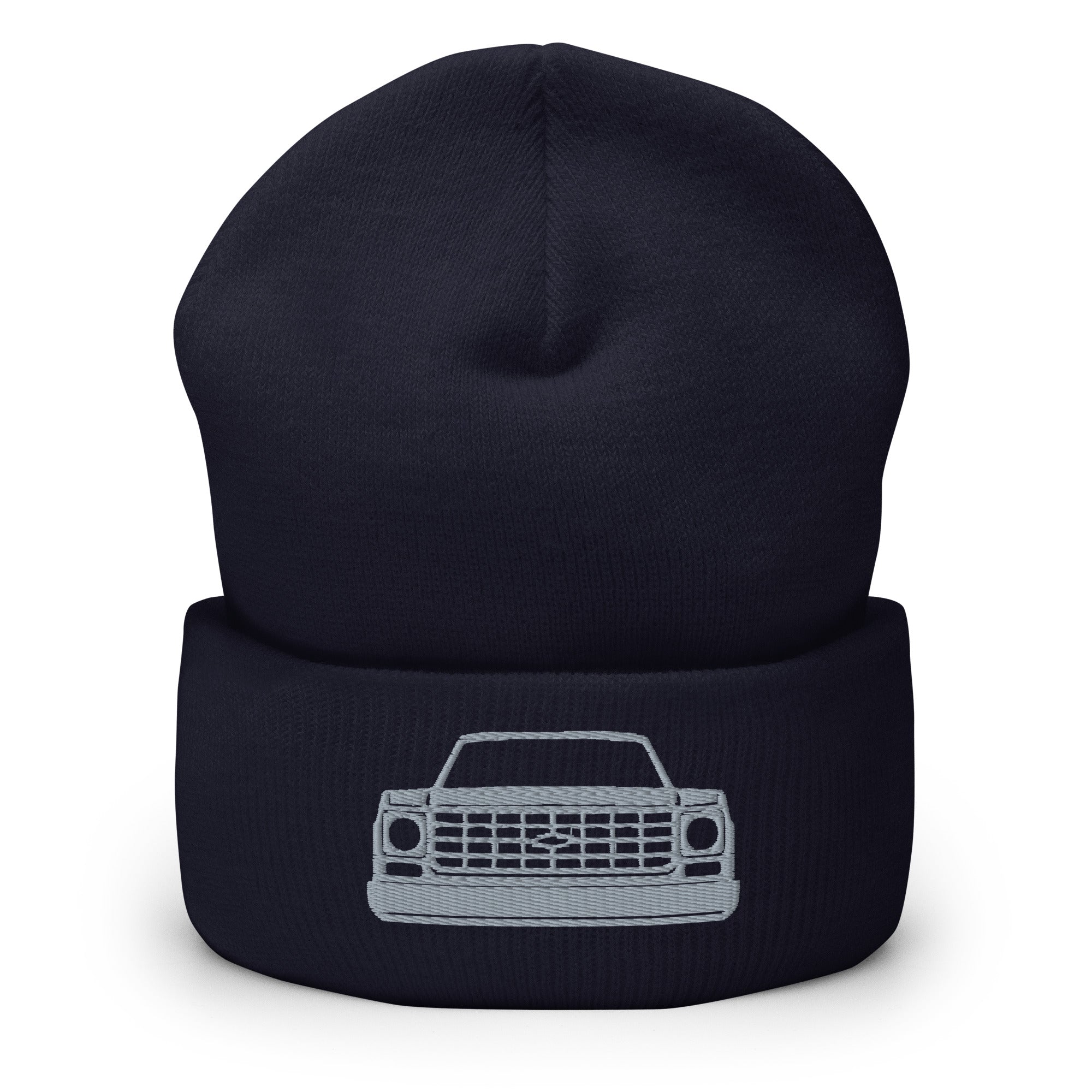Embroidered Cuffed Beanie - Chevy Squarebody Truck | eBay