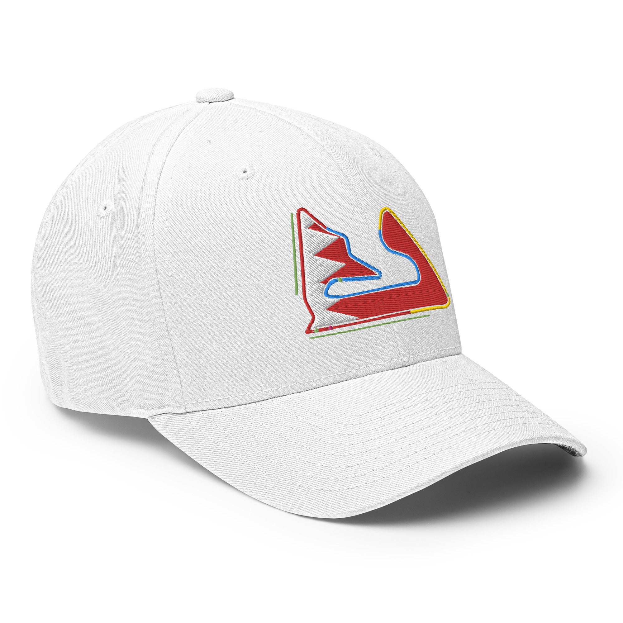 Bahrain Circuit Sectors with DRS Zones and Flag F1 Embroidered Flexfit ...