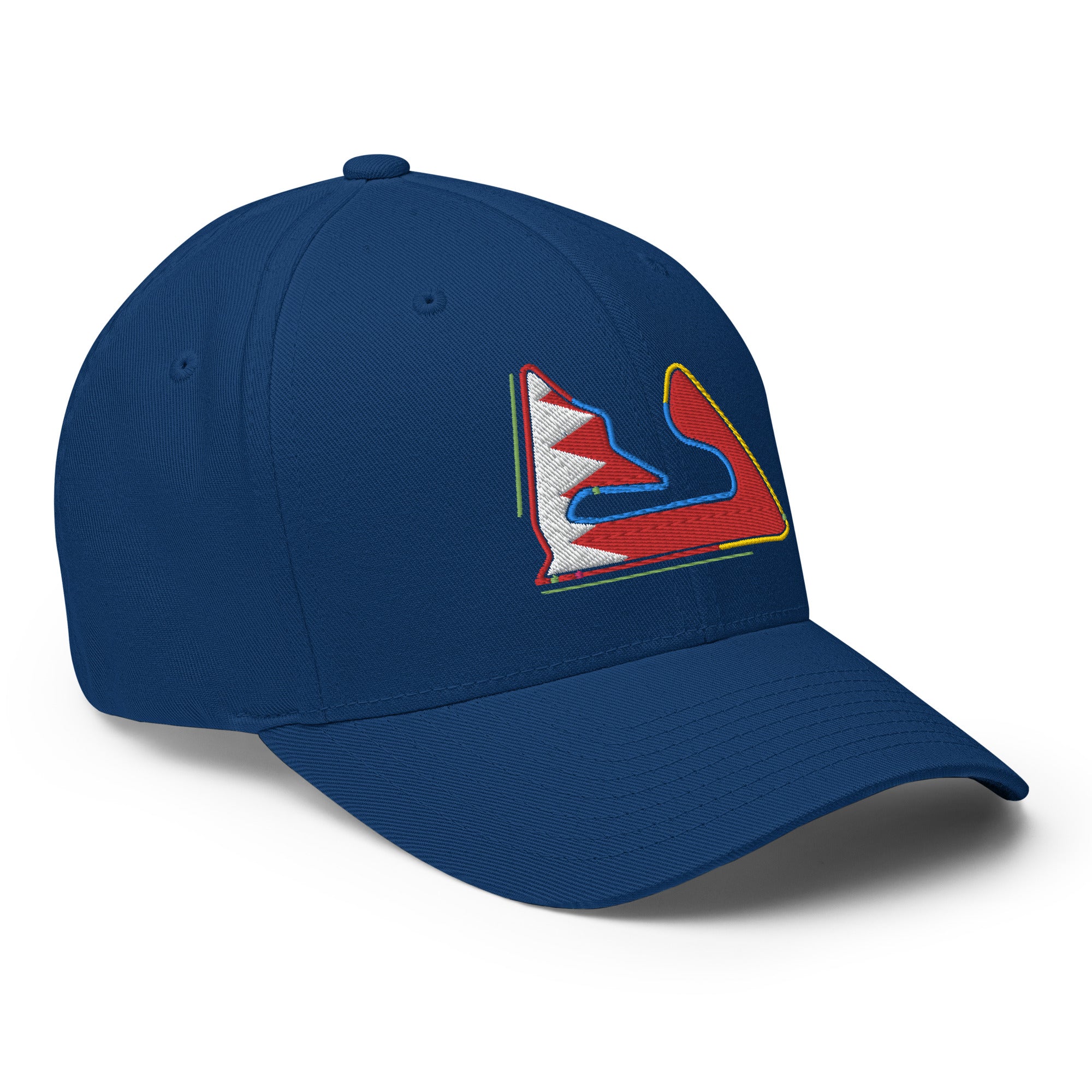 Bahrain Circuit Sectors with DRS Zones and Flag F1 Embroidered Flexfit ...