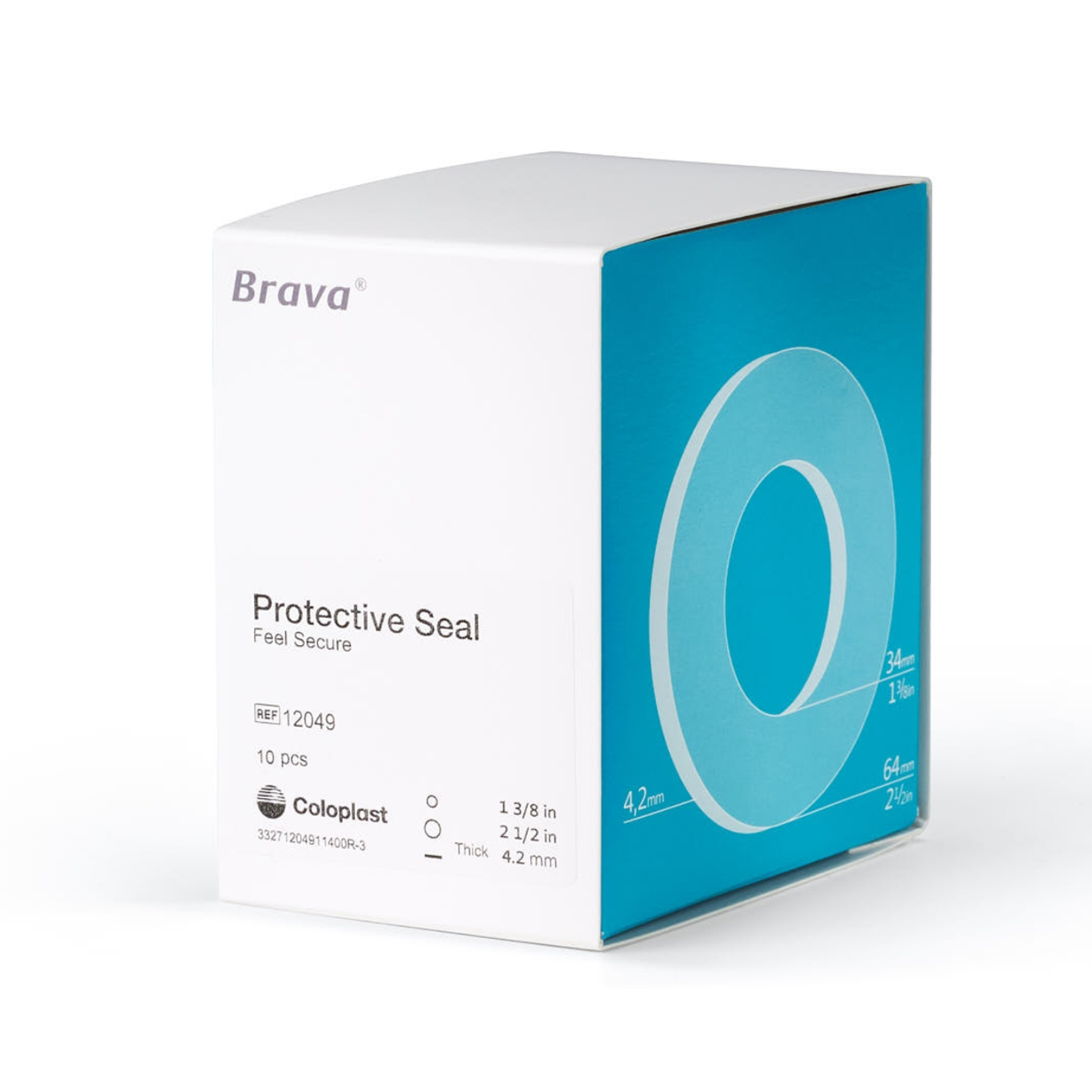 Coloplast Brava® Protective Seal, 1-3/8" Starter Hole, 34mm, 4.2mm ...
