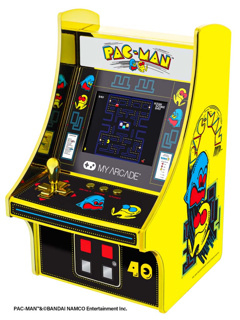My Arcade PAC-MAN 40th Anniversary 6.75 inch Gold Micro Player Mini ...